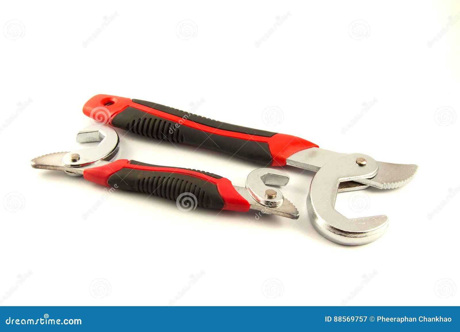 Steel Spanner On White Background Royalty-Free Stock Photo ...