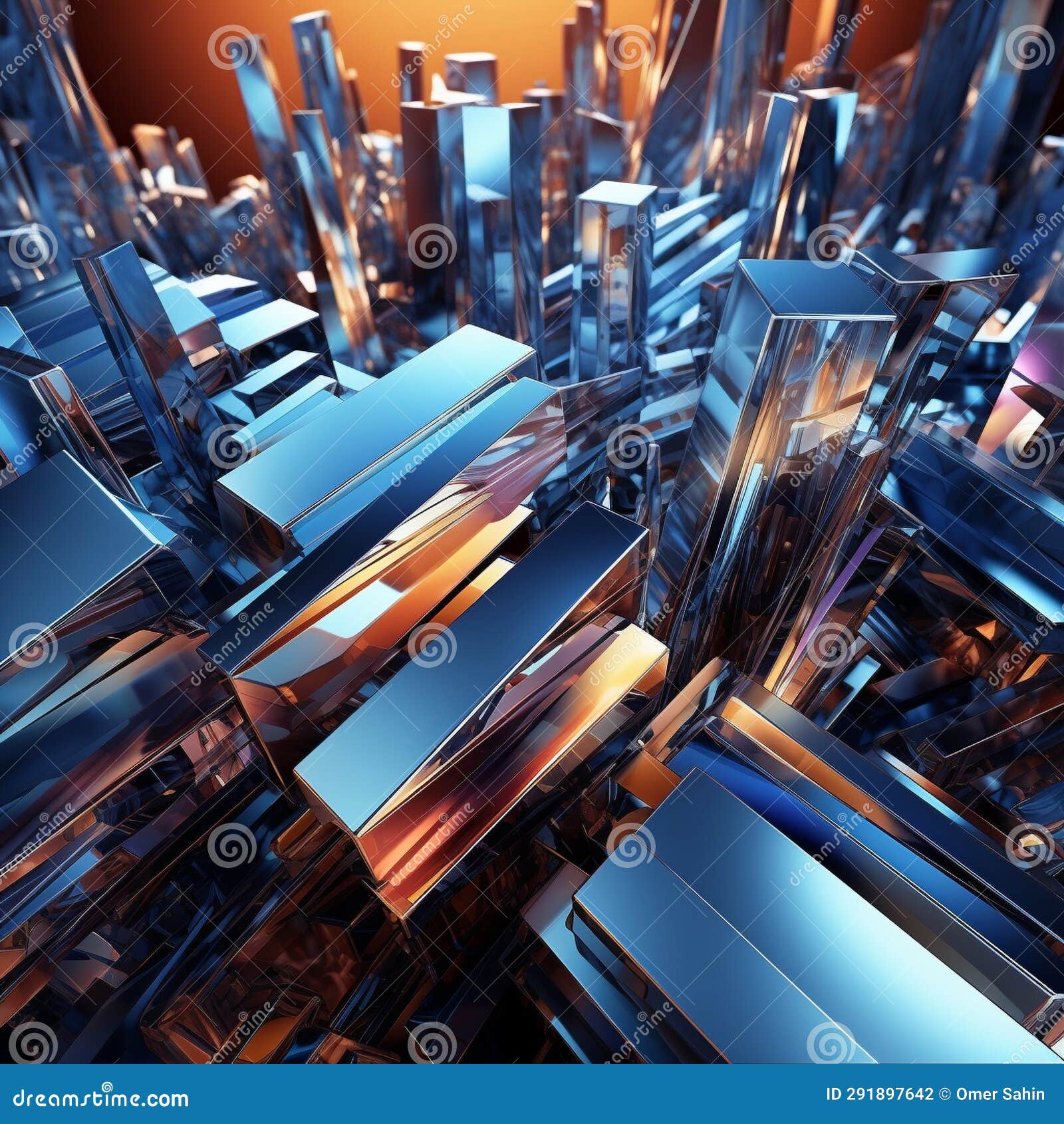 The Steel Spectrum stock photo. Image of visual, technology - 291897642