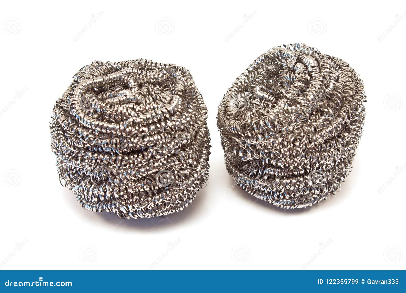 Steel Sponge Wool for Cleaning Dishes Isolated on White Stock Image ...