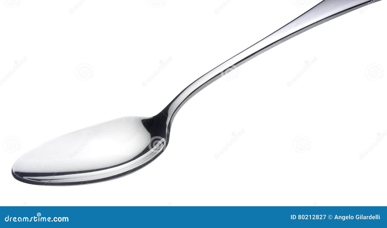 Steel spoon stock image. Image of object, isolated, steel - 80212827
