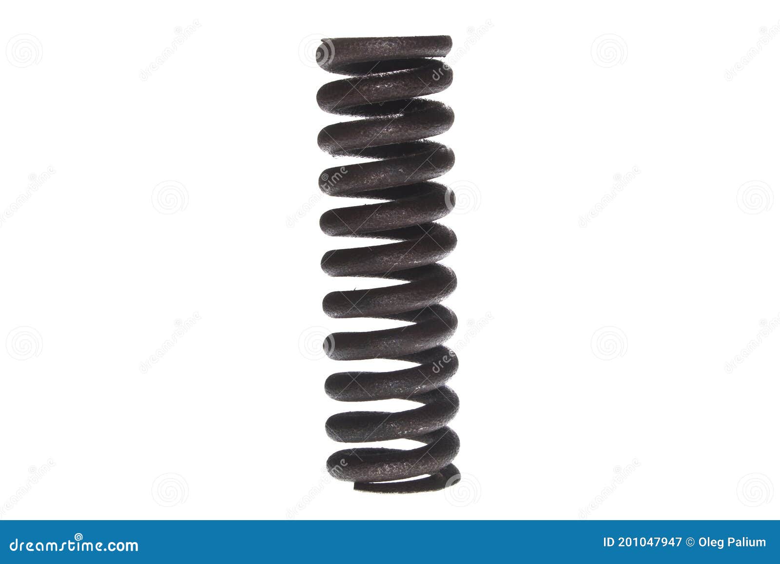 Steel Spring Isolated on White Background Stock Image - Image of jump ...