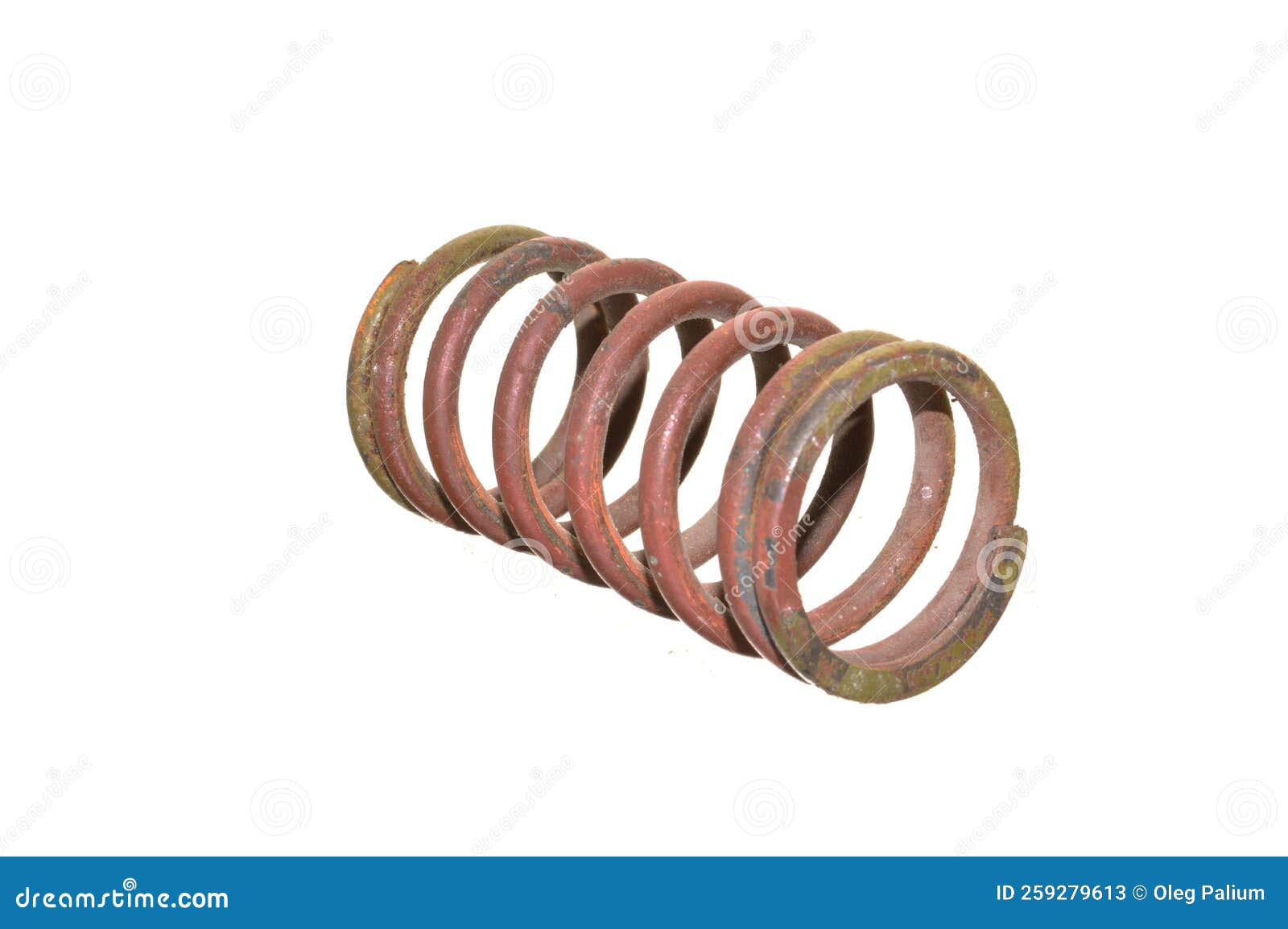 Steel Spring Isolated on White Background Stock Image - Image of ...