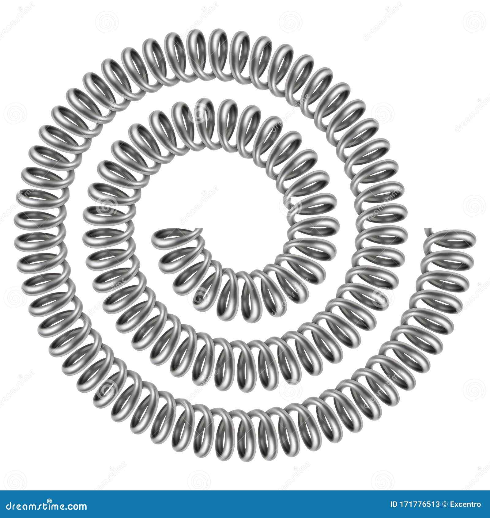 Steel spring stock vector. Illustration of eps10, machinery - 171776513