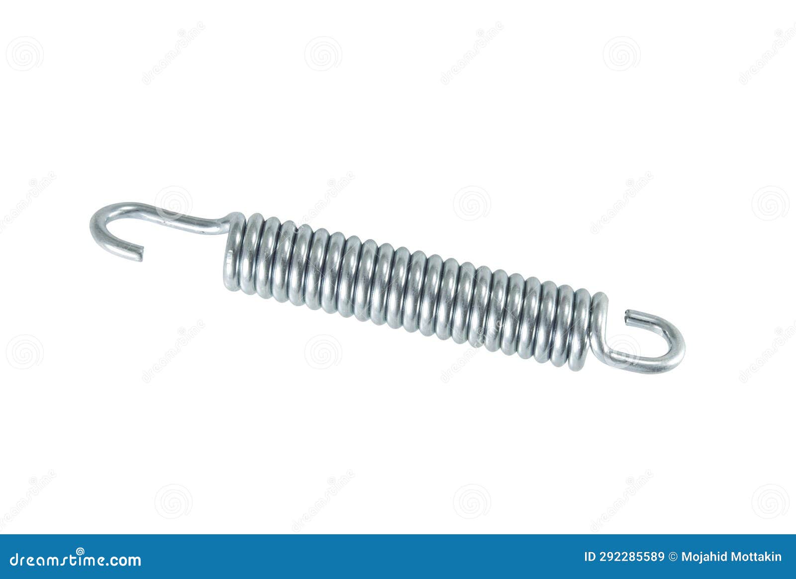 Steel Spring Isolated on White Background Stock Image - Image of spiral ...