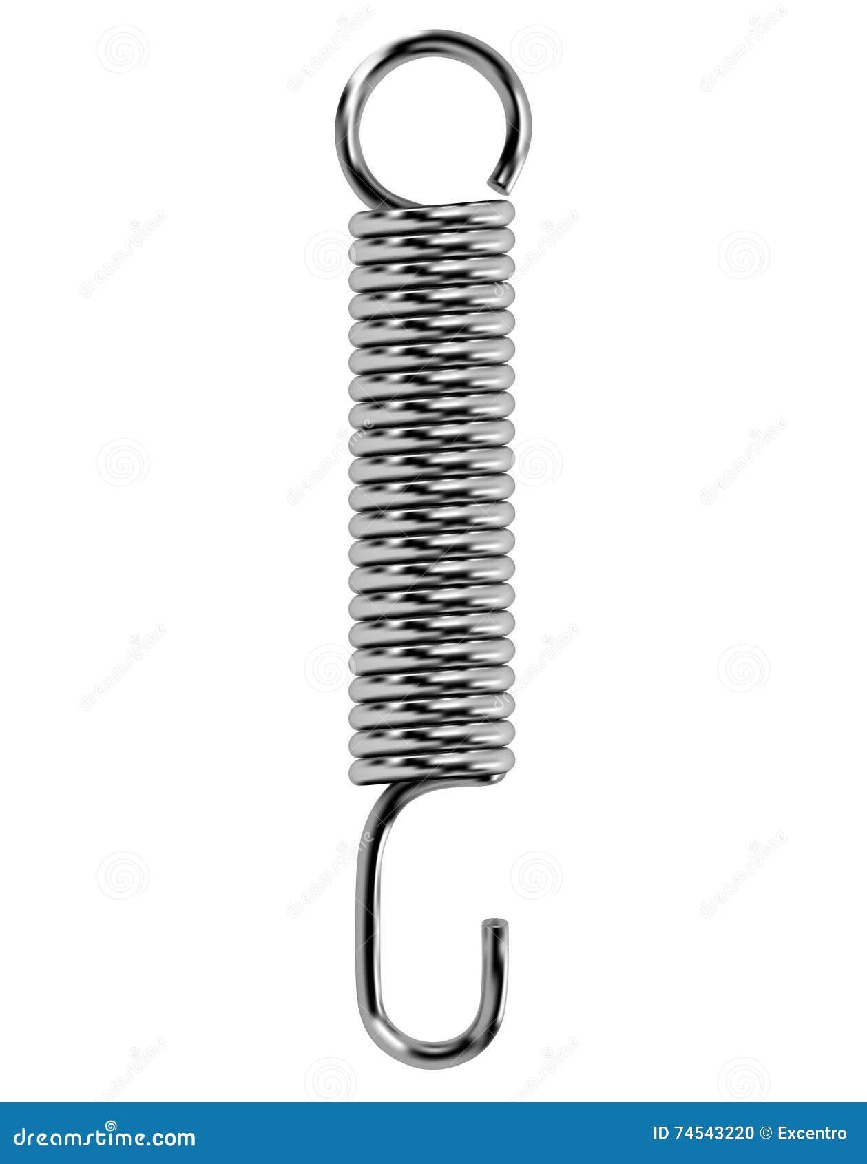 Steel spring stock vector. Illustration of machine, construction - 74543220