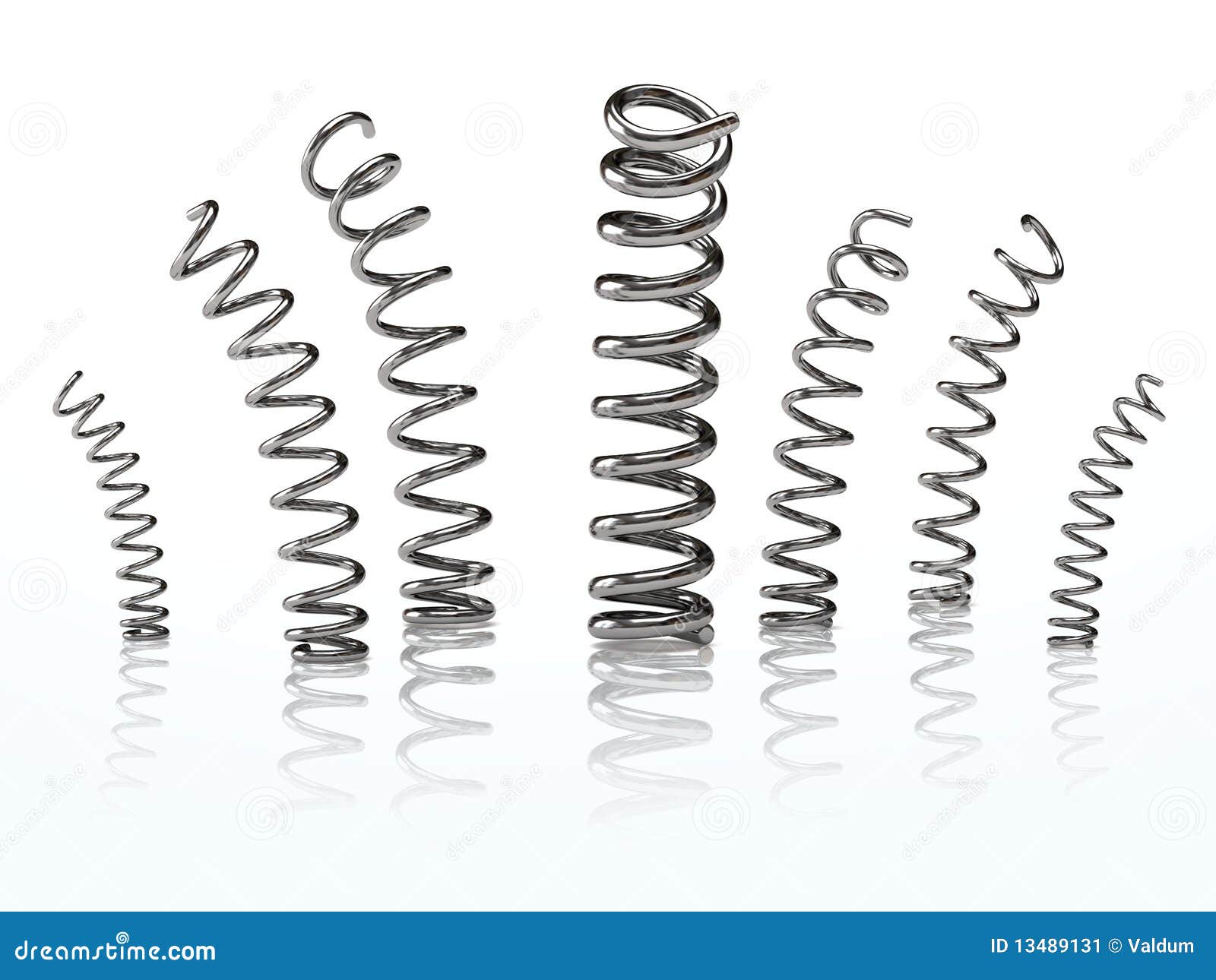 Steel springs stock illustration. Illustration of elastic - 13489131
