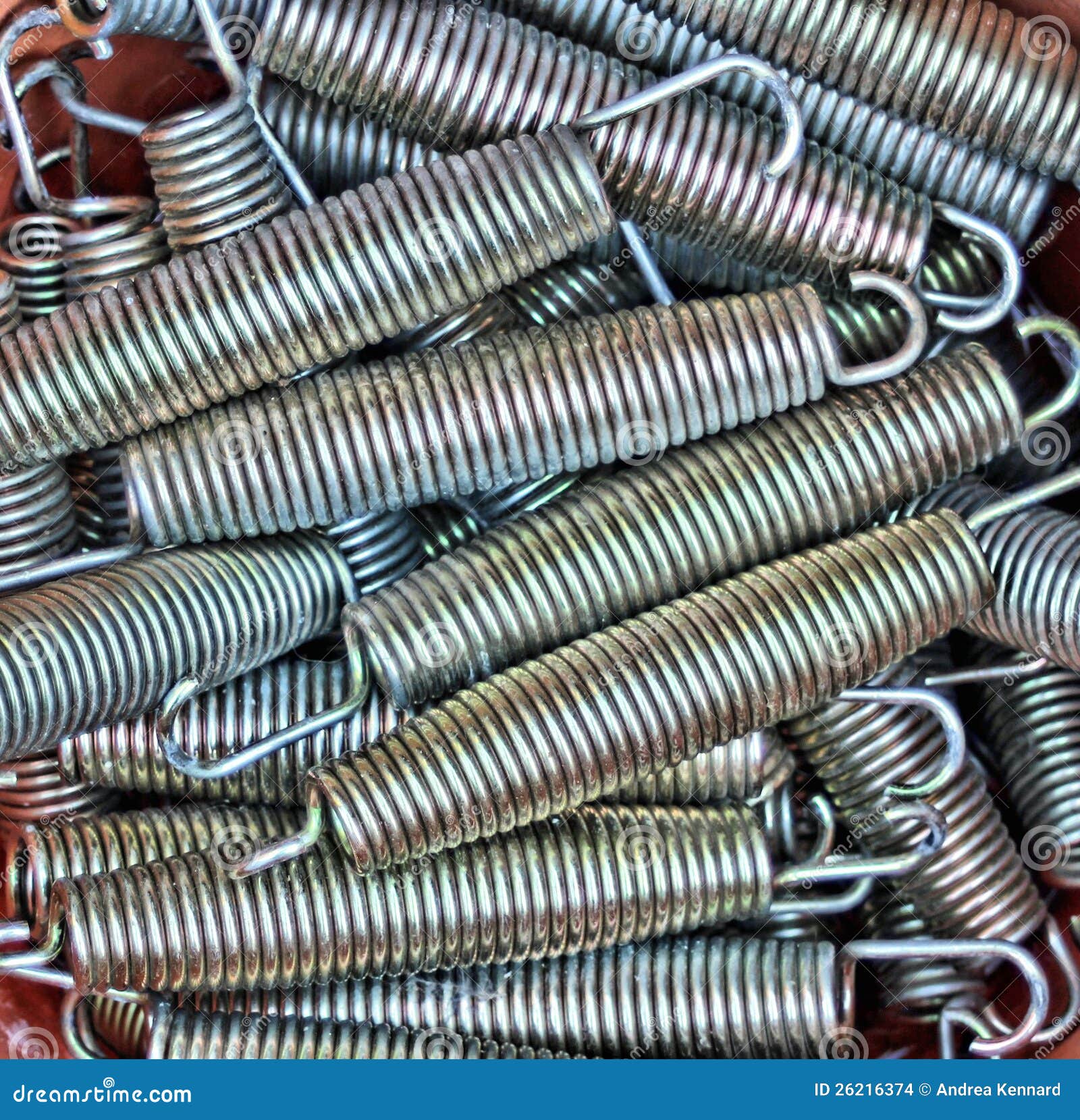 Steel springs stock photo. Image of metal, iron, front - 26216374