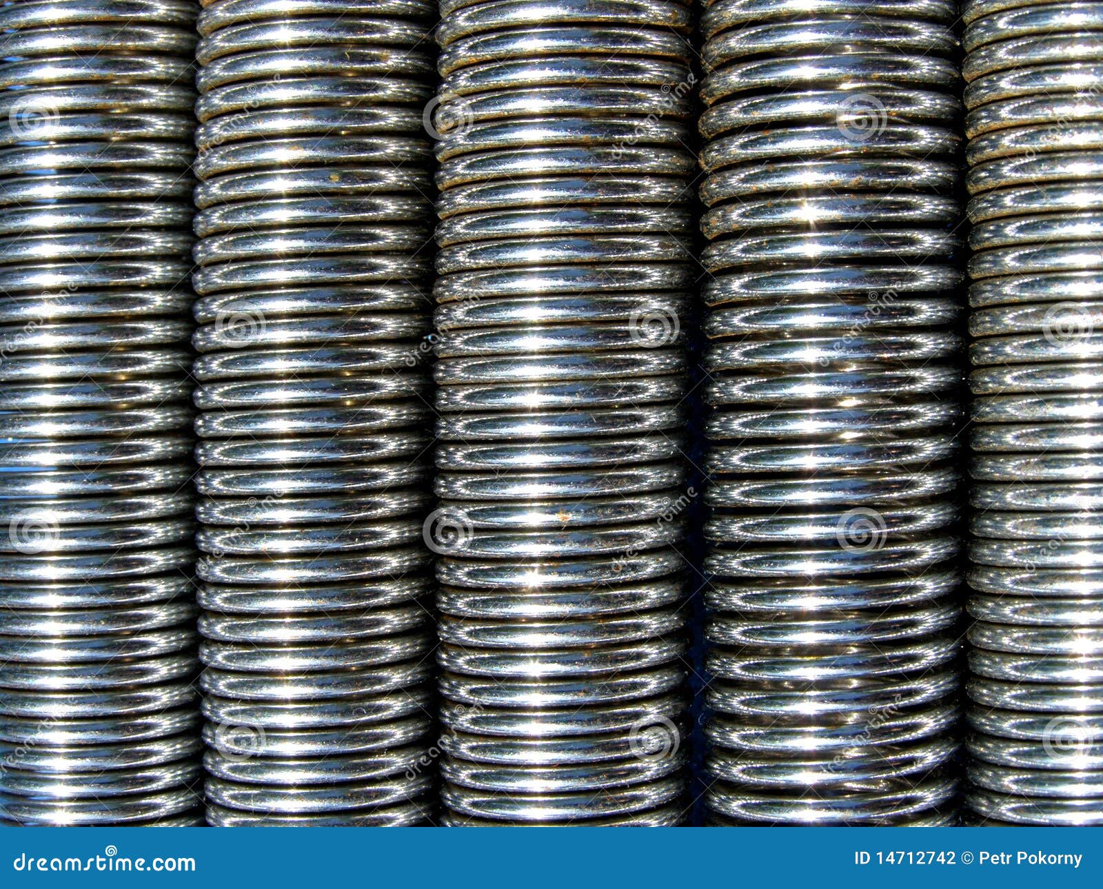 Steel springs background stock photo. Image of industry - 14712742