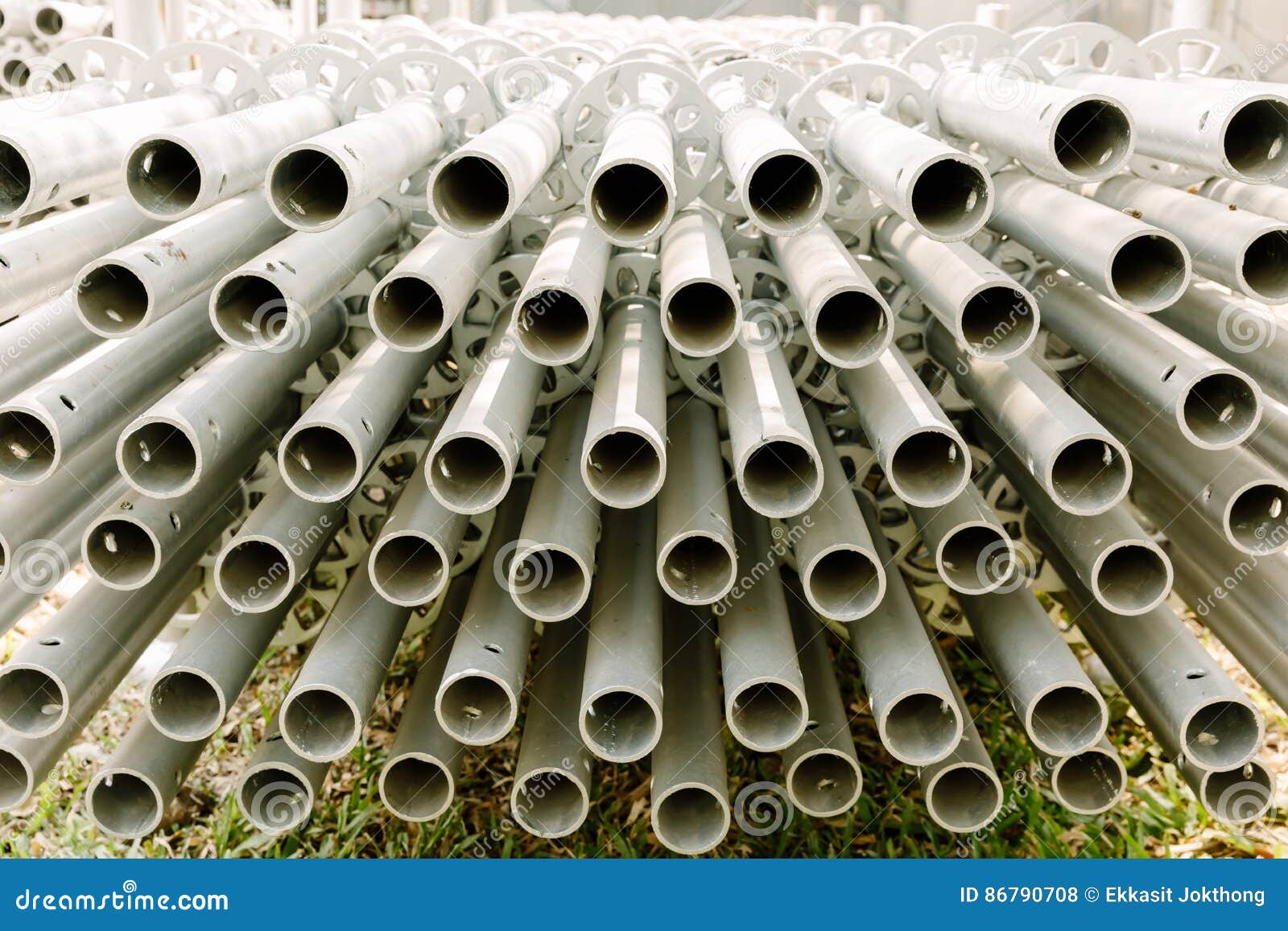 Steel Stack on the Floor in Construction Zone. Stock Photo - Image of ...