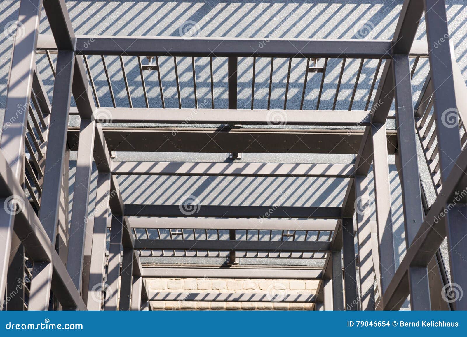 Steel Staircase with Multiple Levels Stock Photo - Image of ladder ...