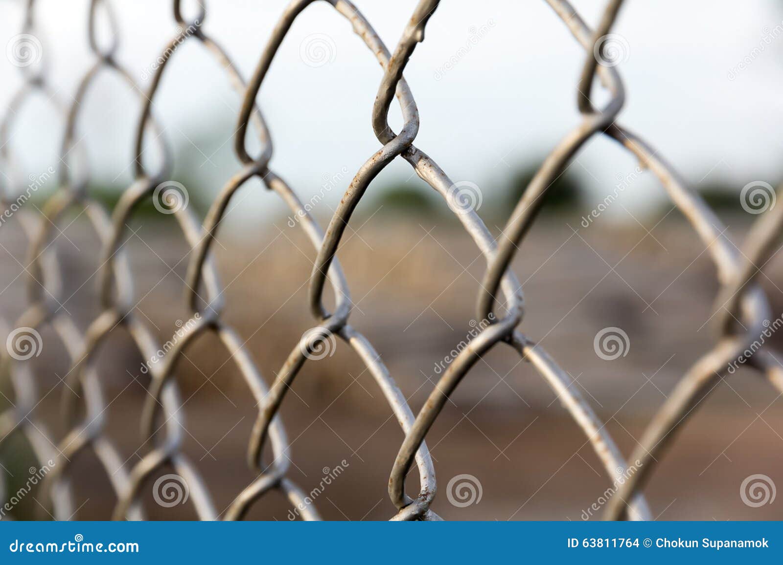 Steel String Net Fence stock photo. Image of prison, drawing - 63811764