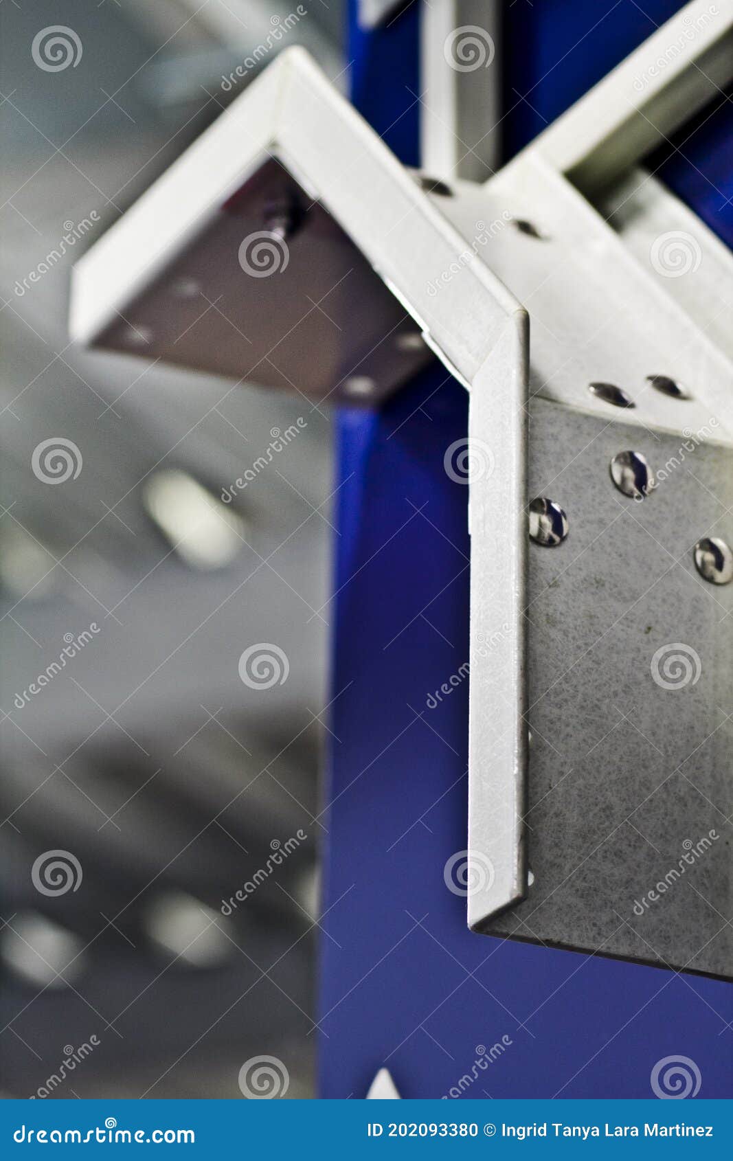 Steel Structural Profile for Laying Wires Stock Photo - Image of ...