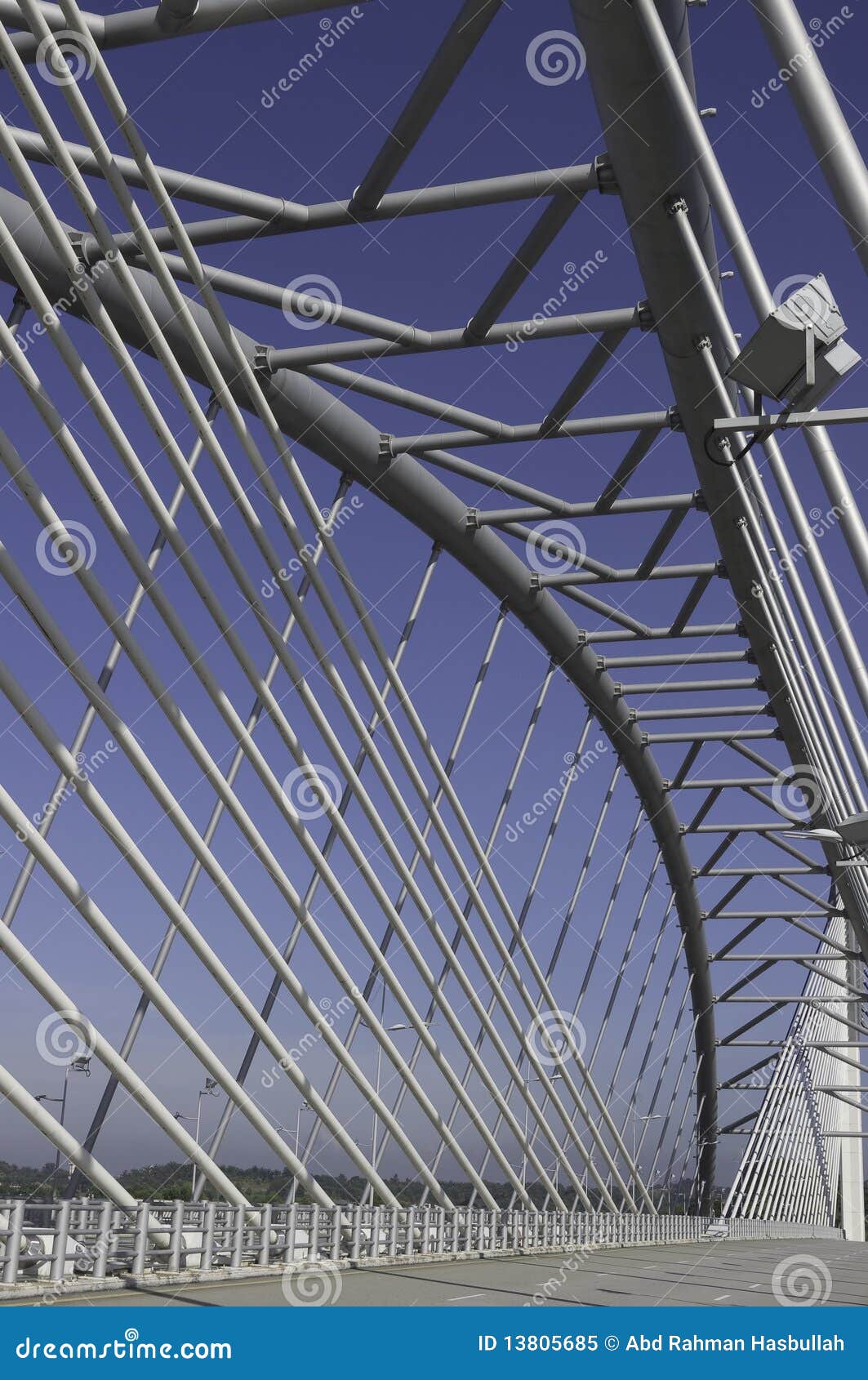 Steel structure bridge stock image. Image of circular - 13805685