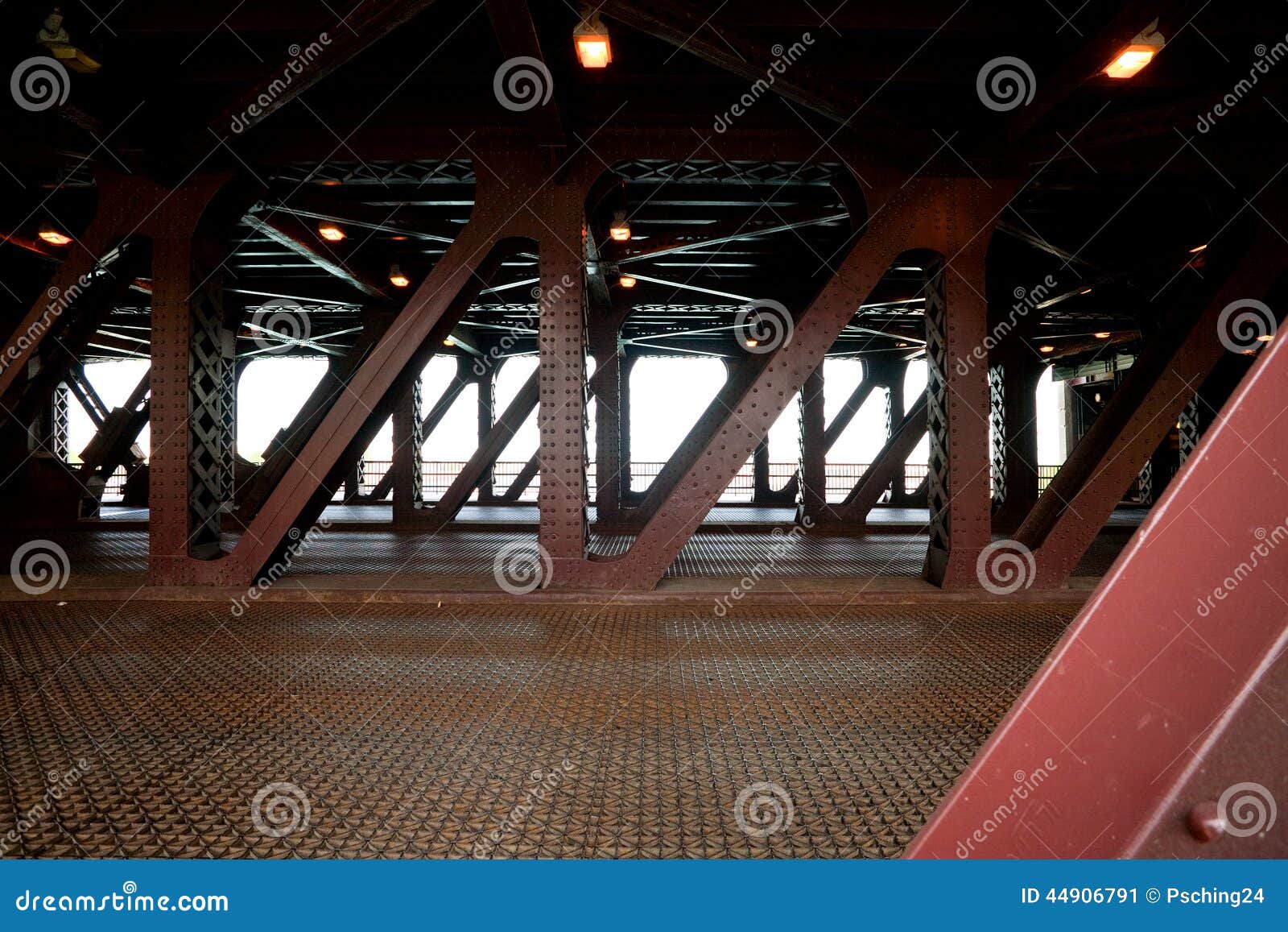 Steel Structure of the Bridge Stock Image - Image of metal, city: 44906791