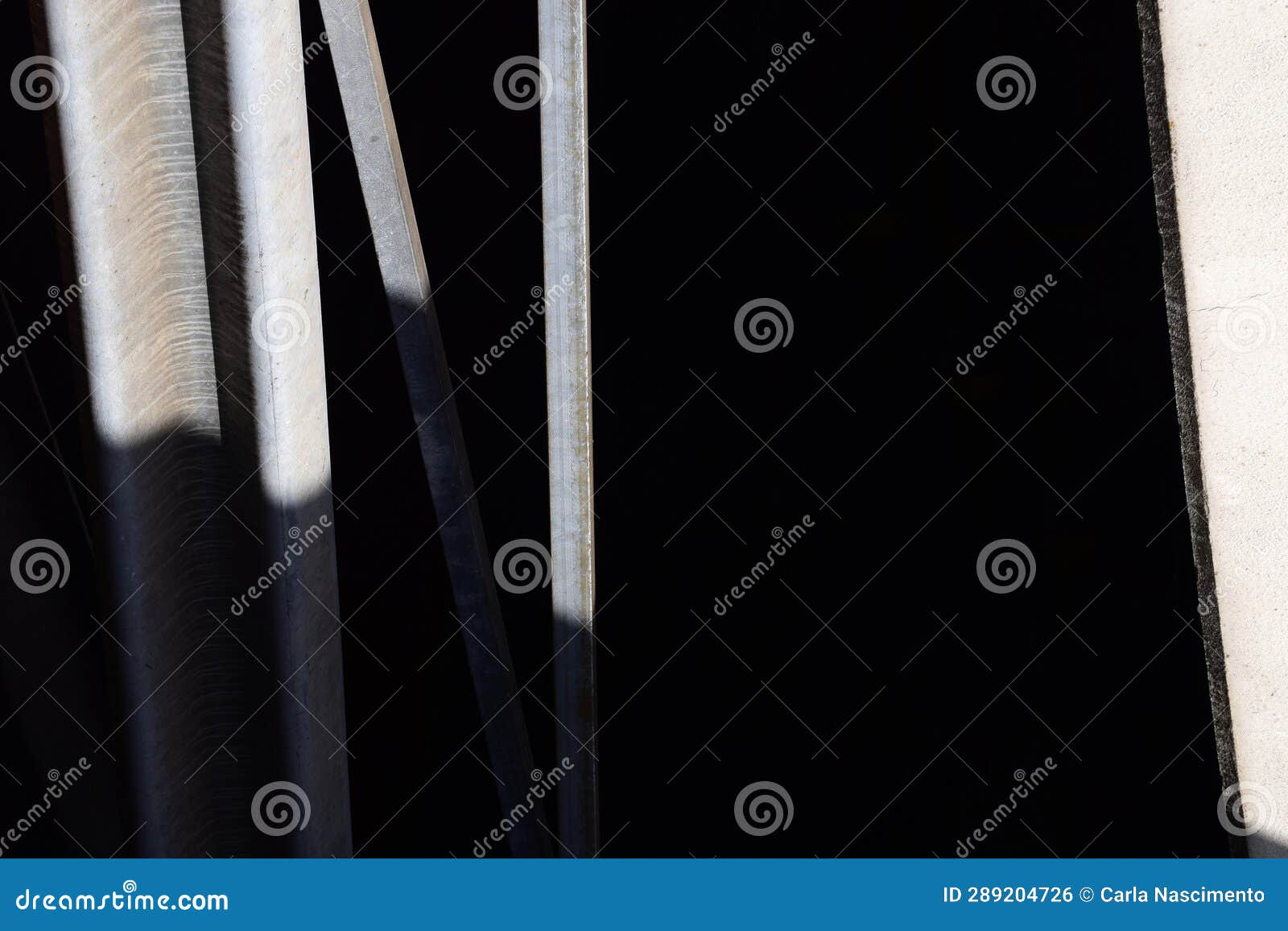 Abstract Composition of Iron Bars Texture in the Sun Light Versus the ...
