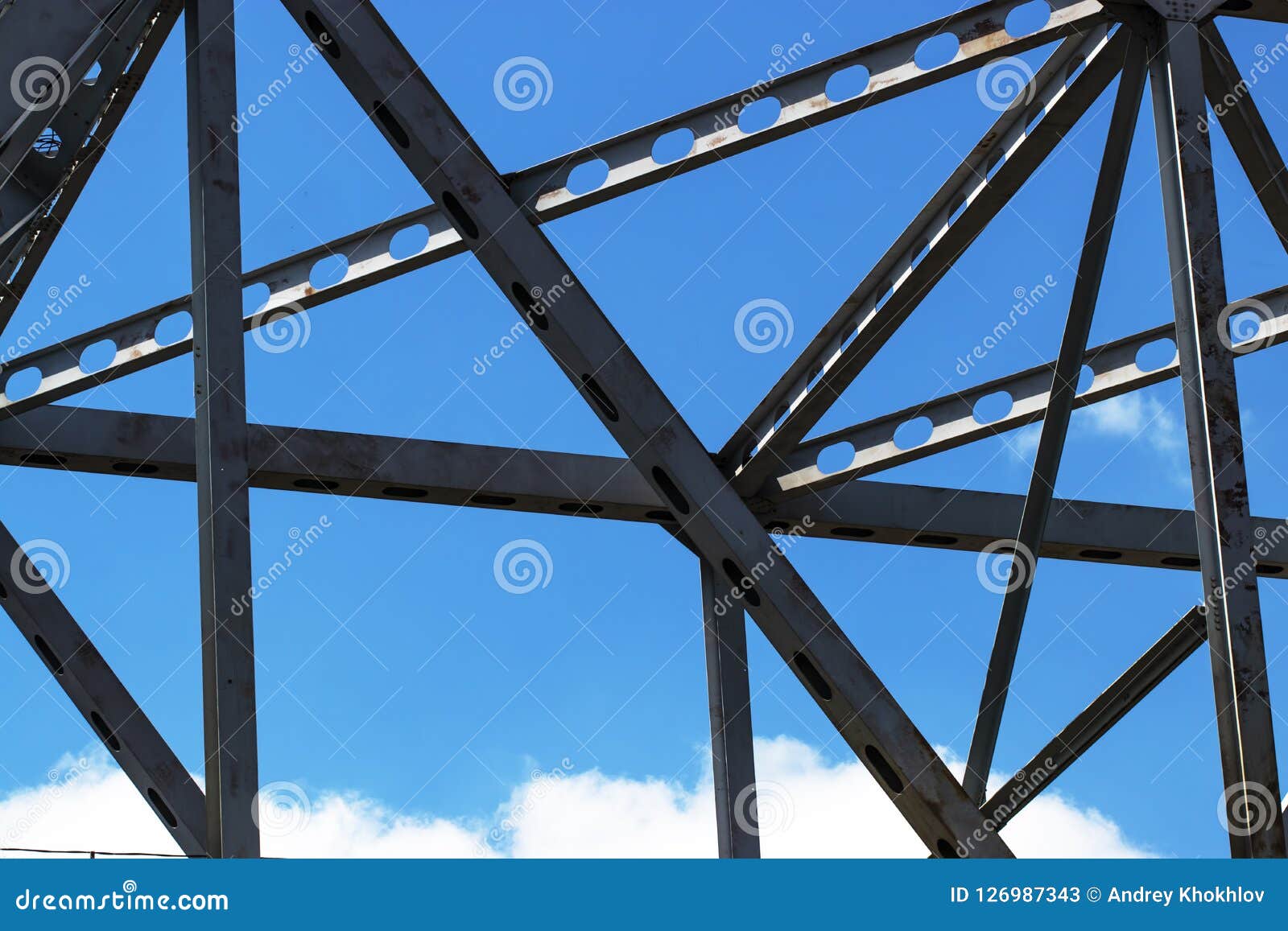 Steel Structure Construction Abstract Background Stock Image - Image of ...