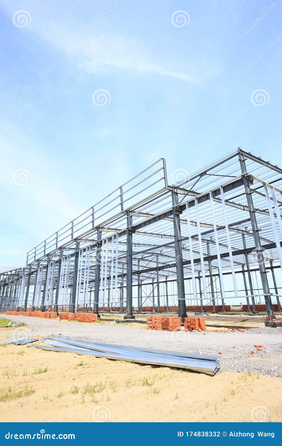 The steel structure stock photo. Image of industry, perspective - 174838332