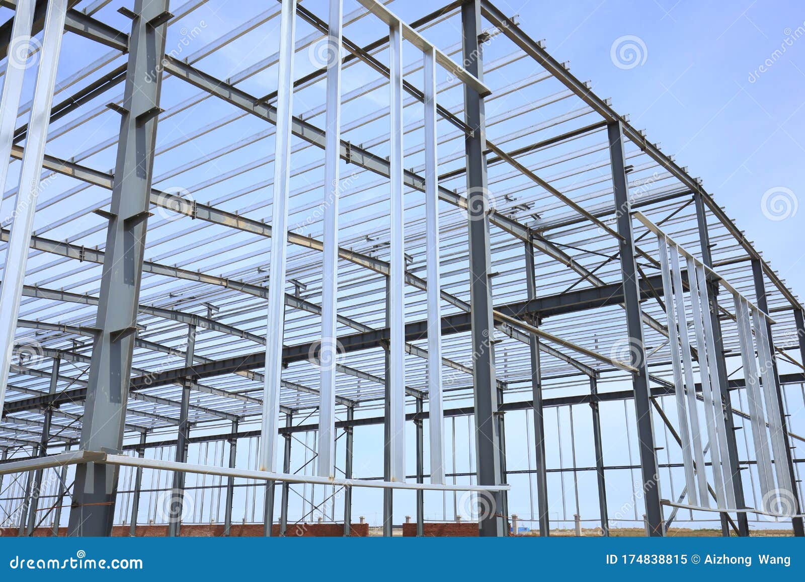 The steel structure stock image. Image of industry, sunbeam - 174838815