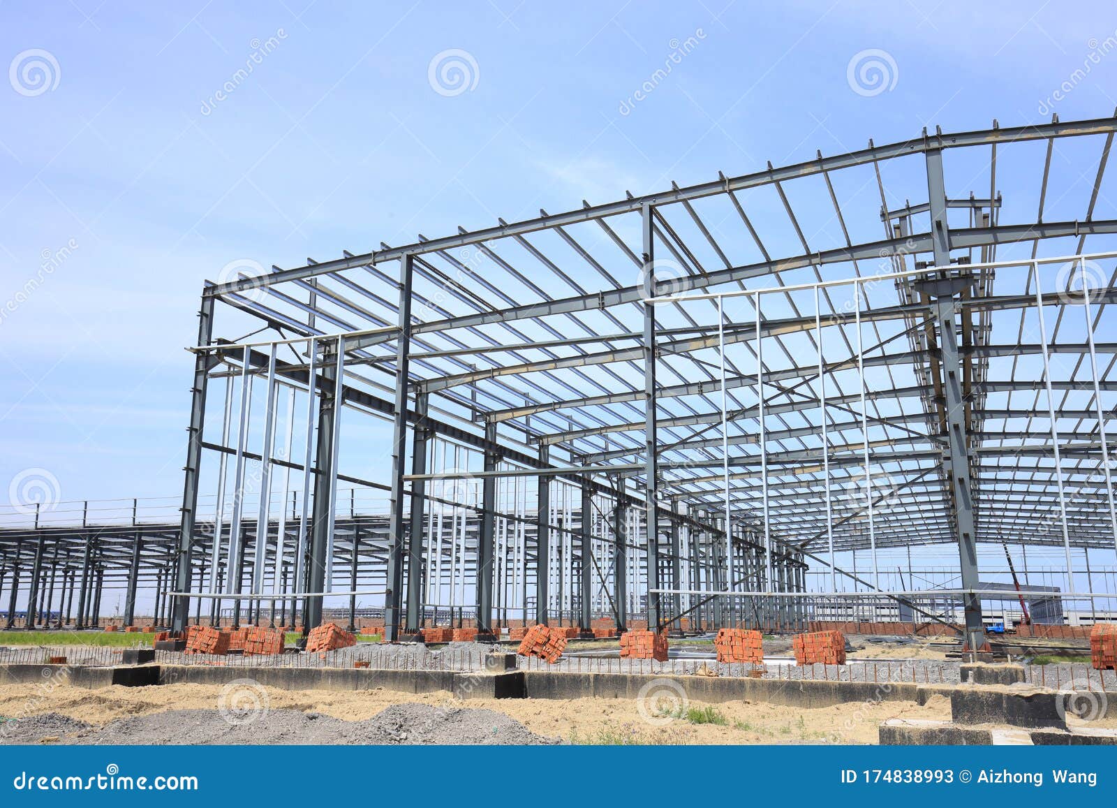 The steel structure stock image. Image of iron, architecture - 174838993