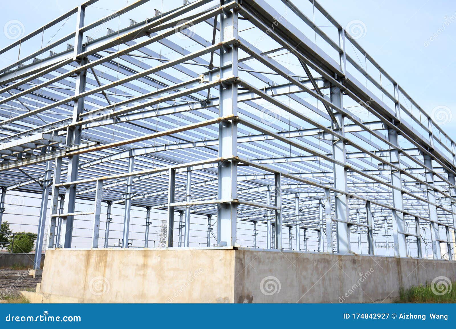 The steel structure stock image. Image of steelwork - 174842927