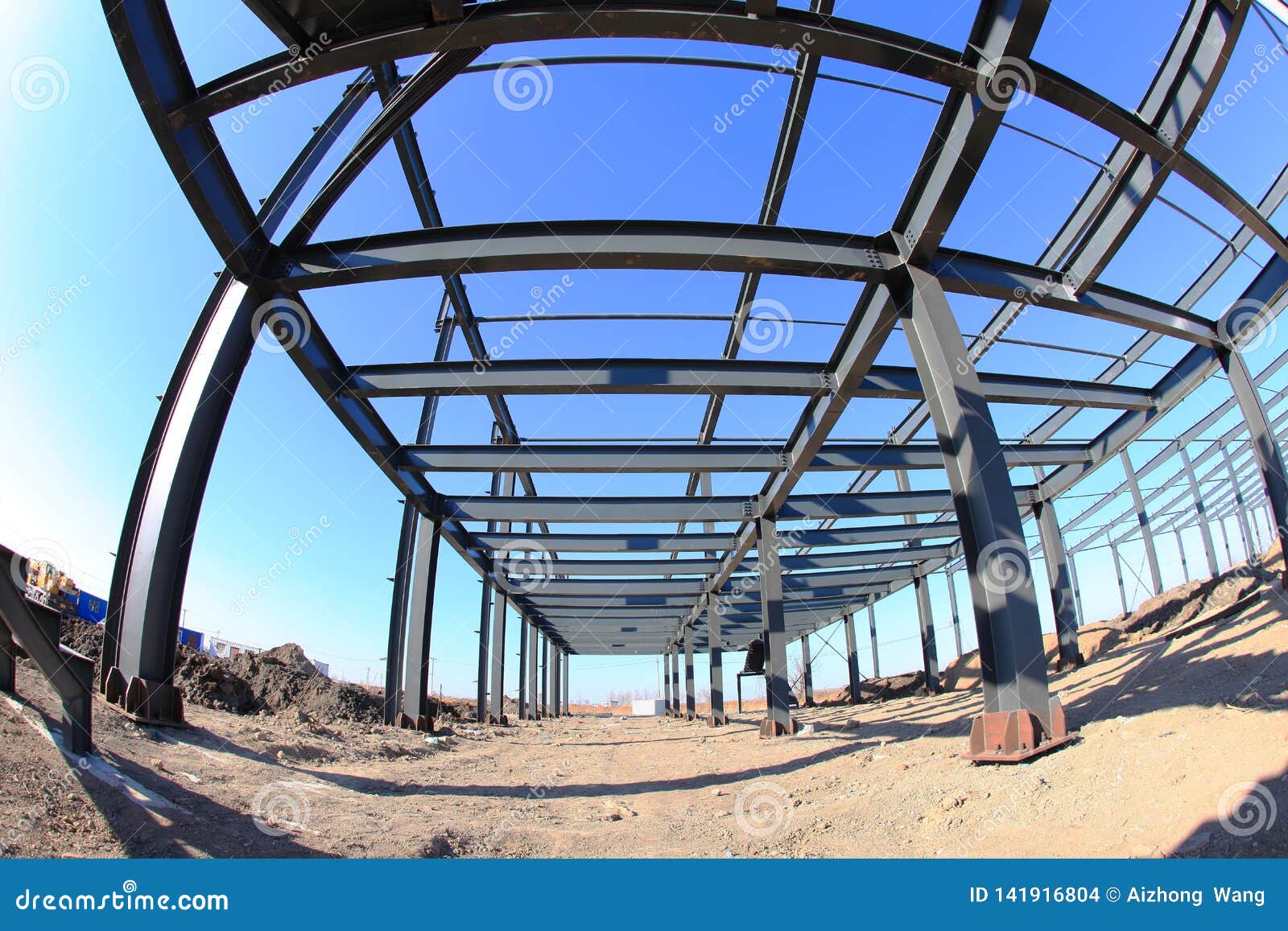 Steel structure stock photo. Image of business, steelwork - 141916804