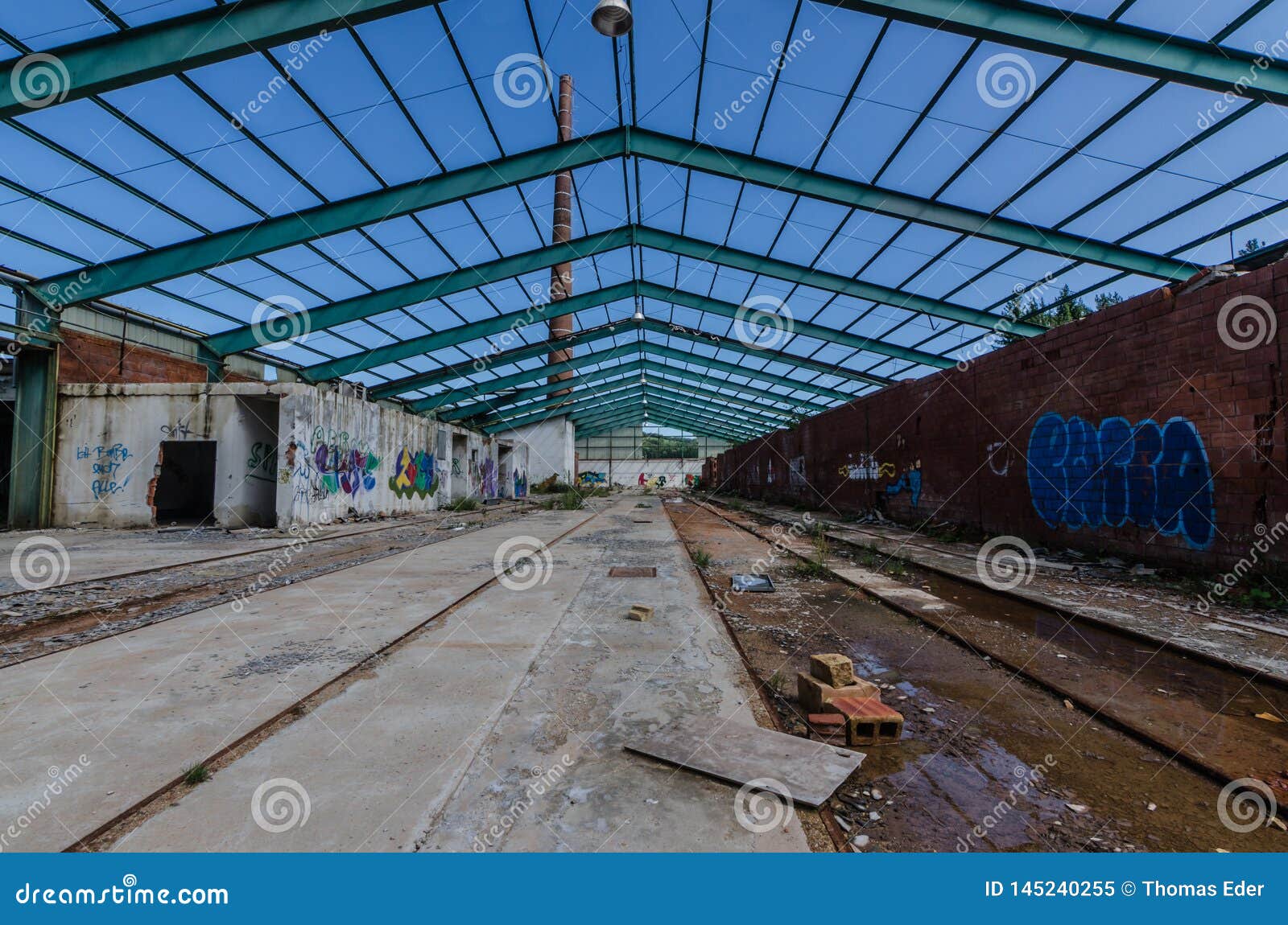 Steel Structure on a Factory and Sky Stock Image - Image of place ...
