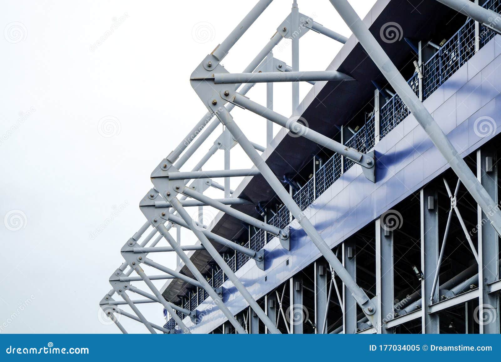 Steel Structure of Football Arena Stock Image - Image of football ...