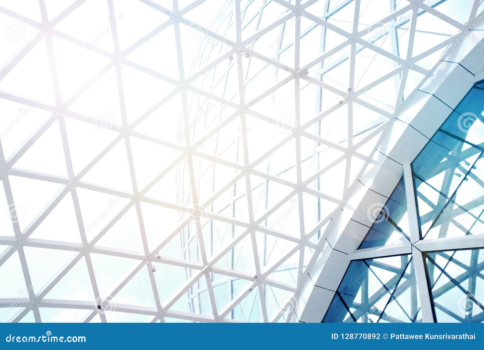Steel Structure Geometry Construction with Sky Stock Photo - Image of ...