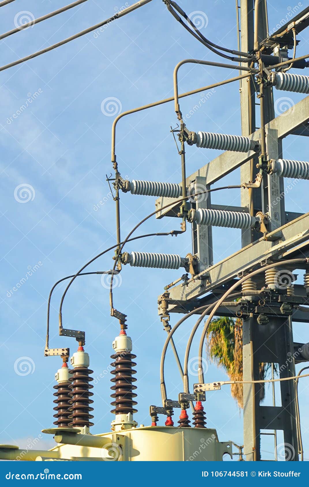 Electrical Grid Power Substation Delivering the Goods To the End ...