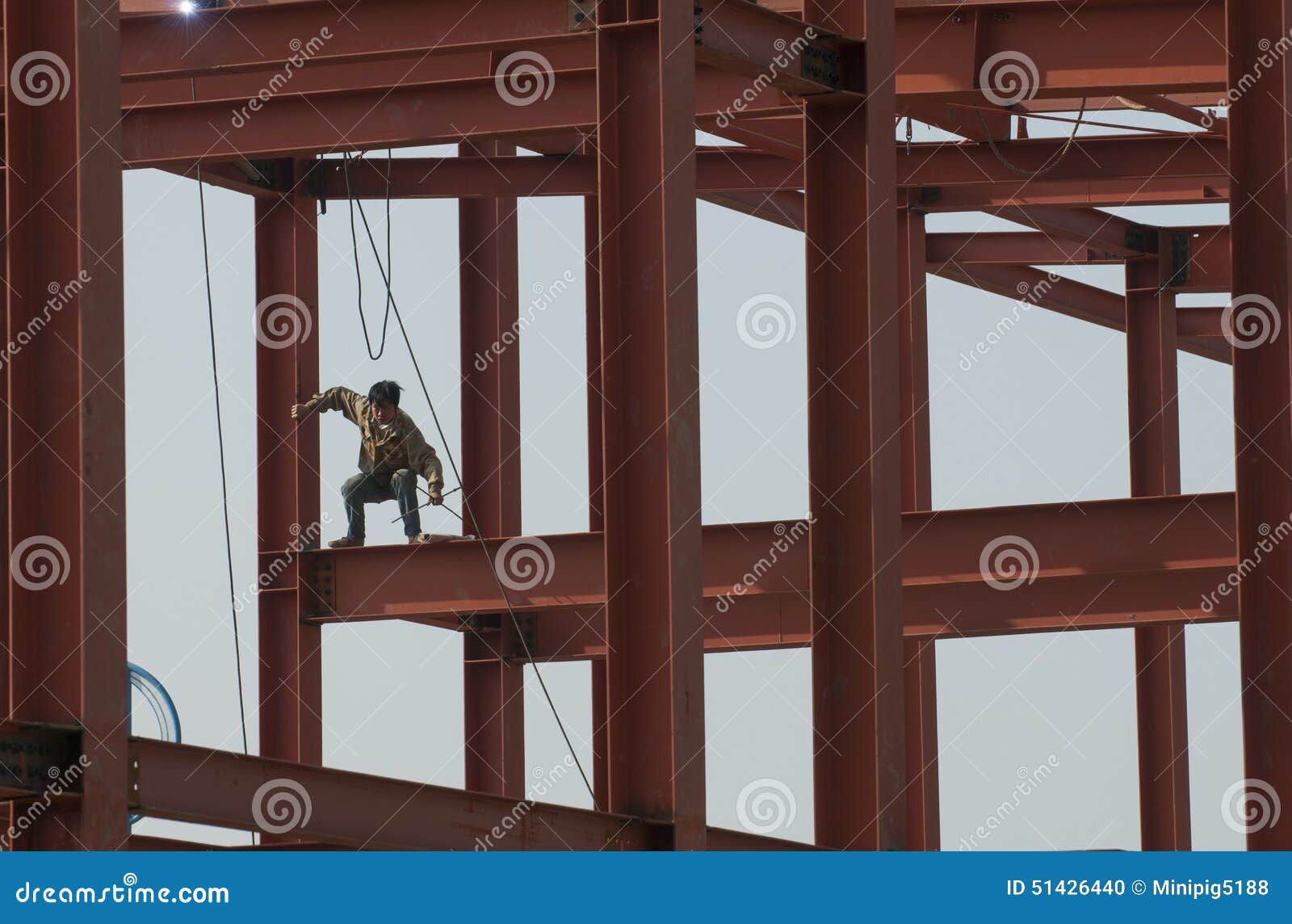 Steel Structure Of Eiffel Tower In Paris Editorial Image ...