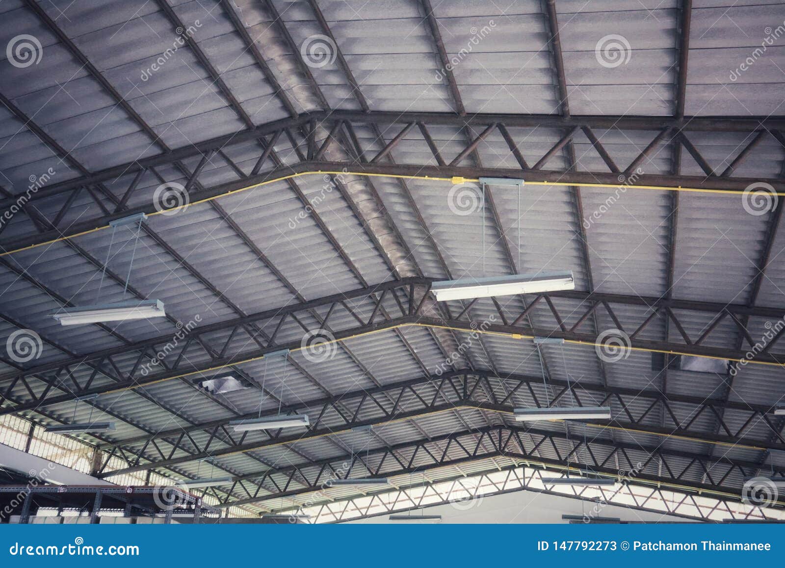 Steel Structure, Roof, Warehouse Building Inside the Building Stock ...