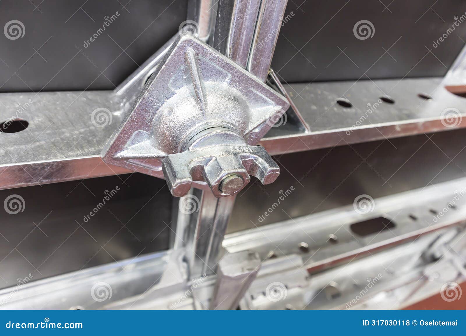 Steel Structure To Form a Load-bearing Wall. Steel Wall Structure Stock ...