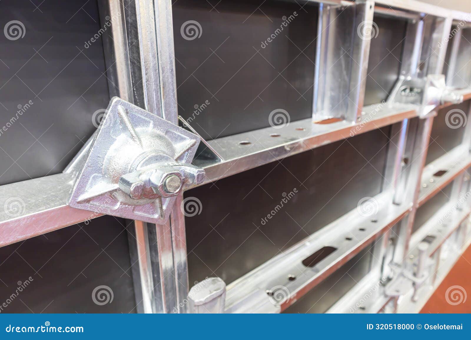 Steel Structure To Form a Load-bearing Wall. Steel Wall Structure Stock ...