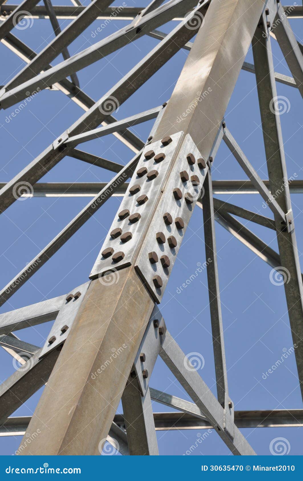 Steel structure truss stock photo. Image of material - 30635470