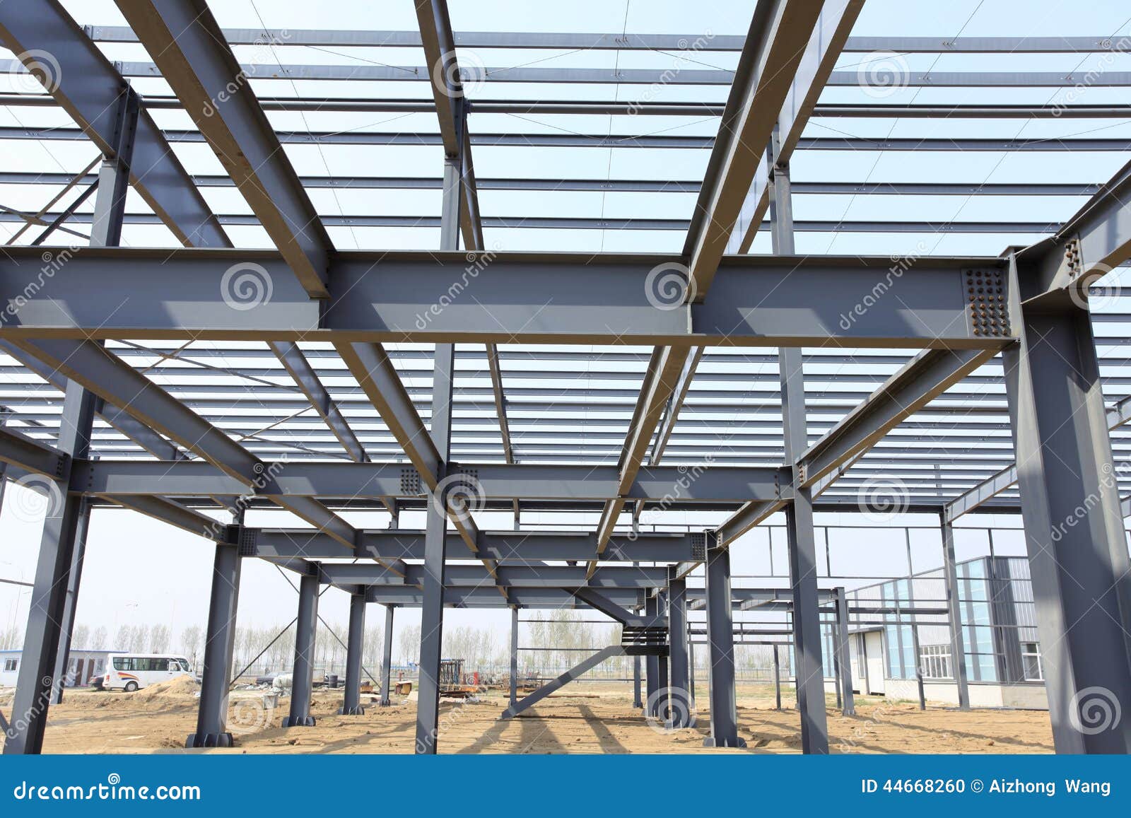 The steel structure stock photo. Image of plant, frame - 44668260