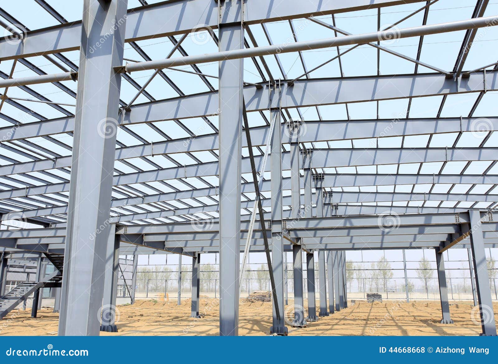 The steel structure stock photo. Image of safety, factory - 44668668