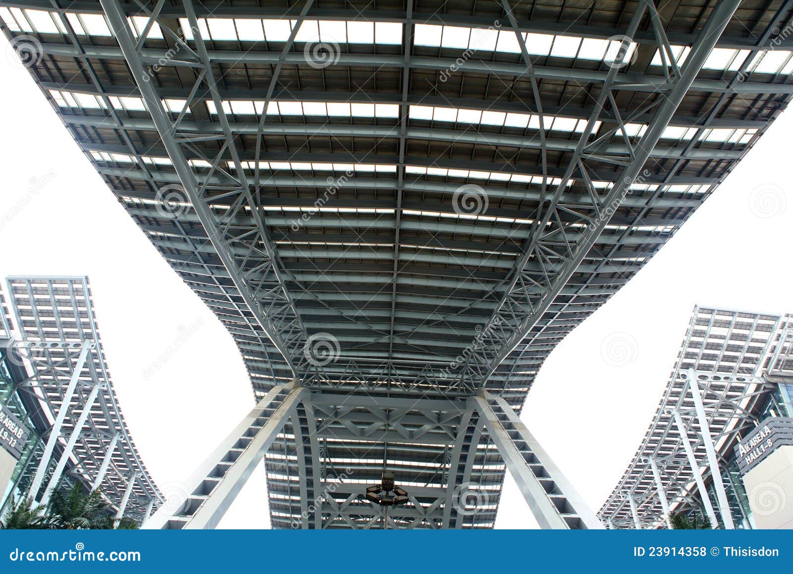 Steel Structures Sky Bridge Stock Photo - Image of import, show: 23914358