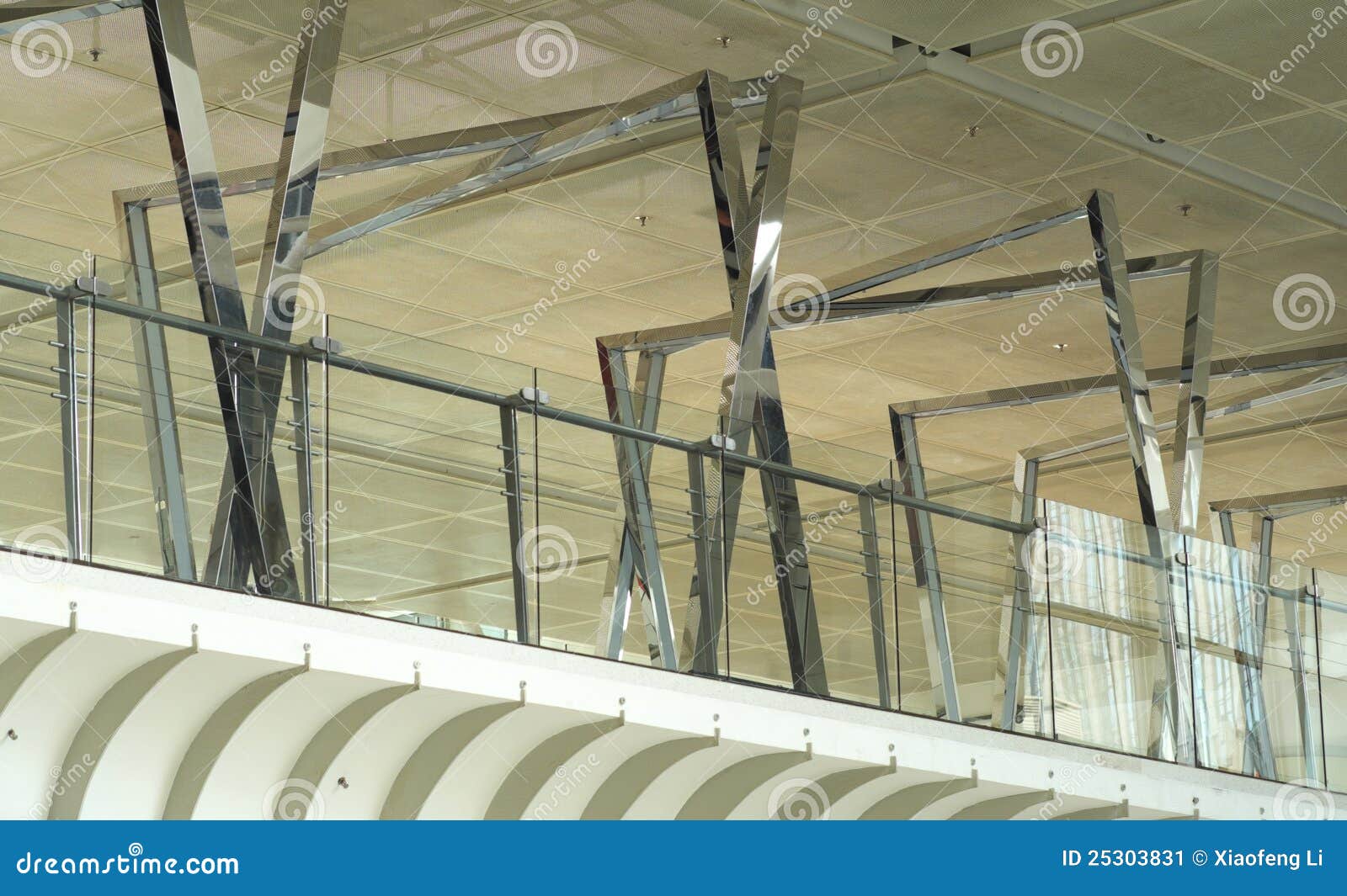 Steel Supports of Interior Corridor Stock Image - Image of arts ...