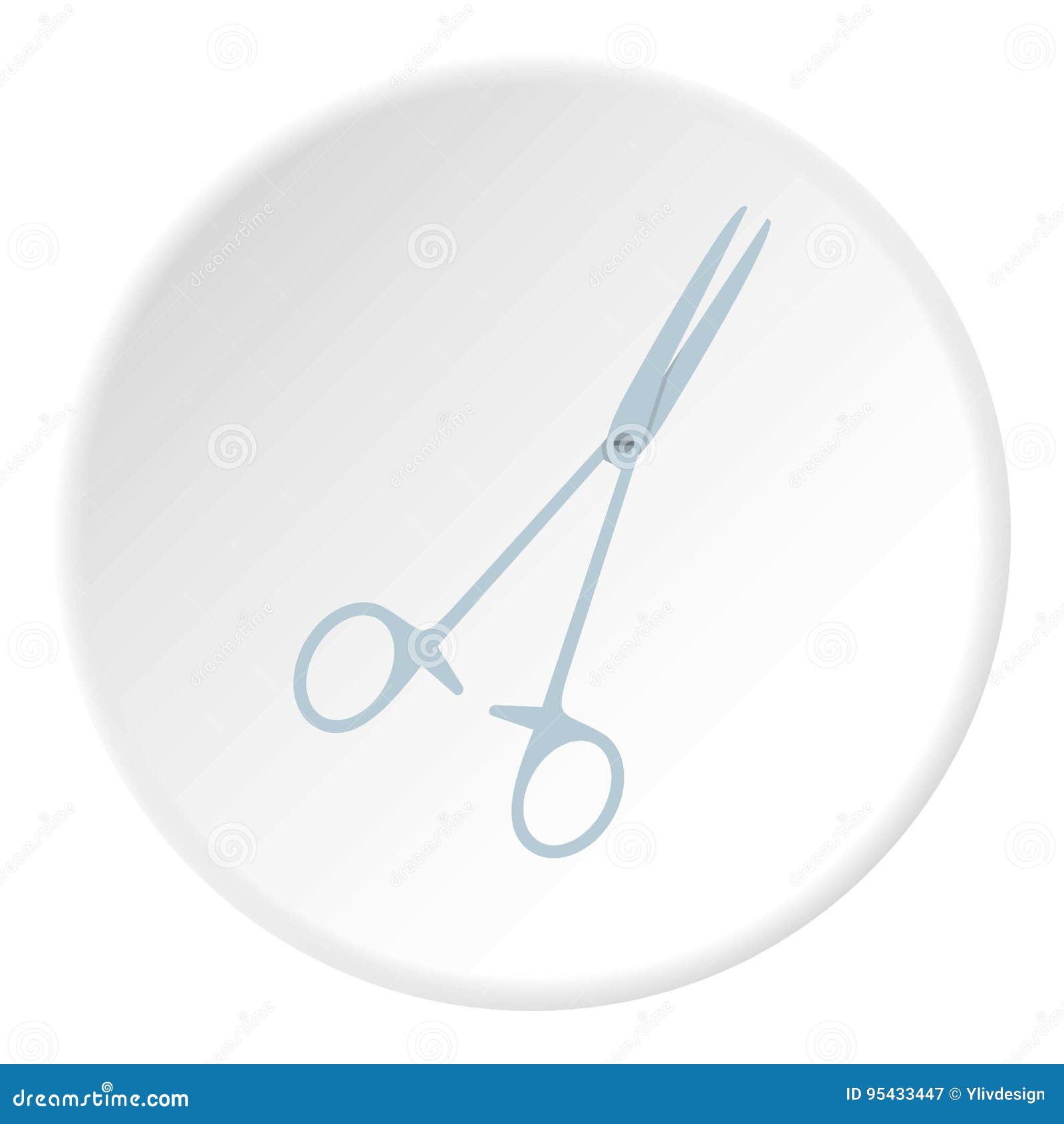 Surgical Forceps Isolated On White. Stock Illustration | CartoonDealer ...