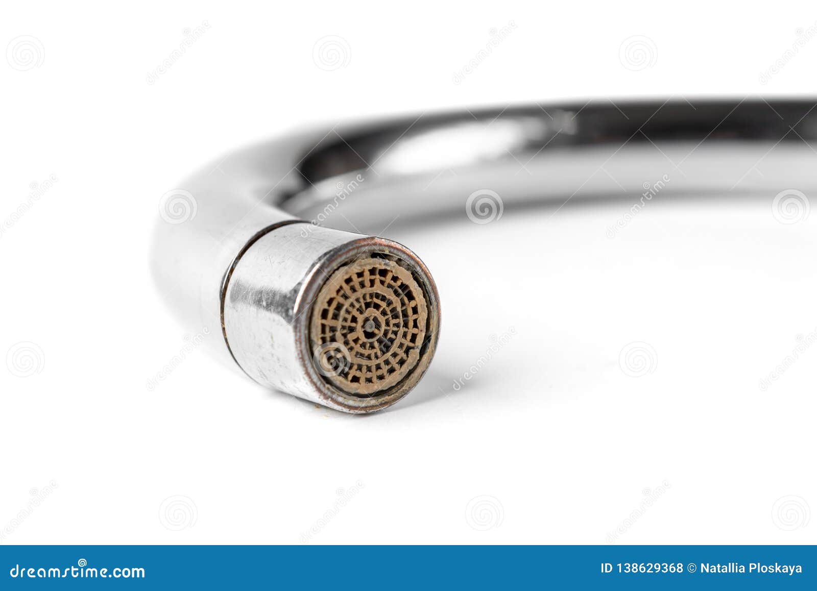 Steel Tap with Scale Isolated on White Background. Stock Photo - Image ...