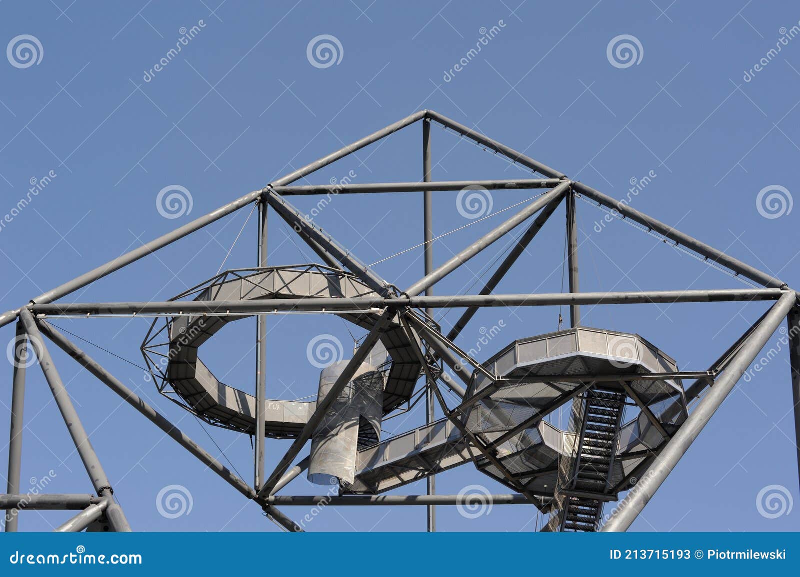 Steel Technological Construction of Tetraeder in Bottrop, Germany, an ...