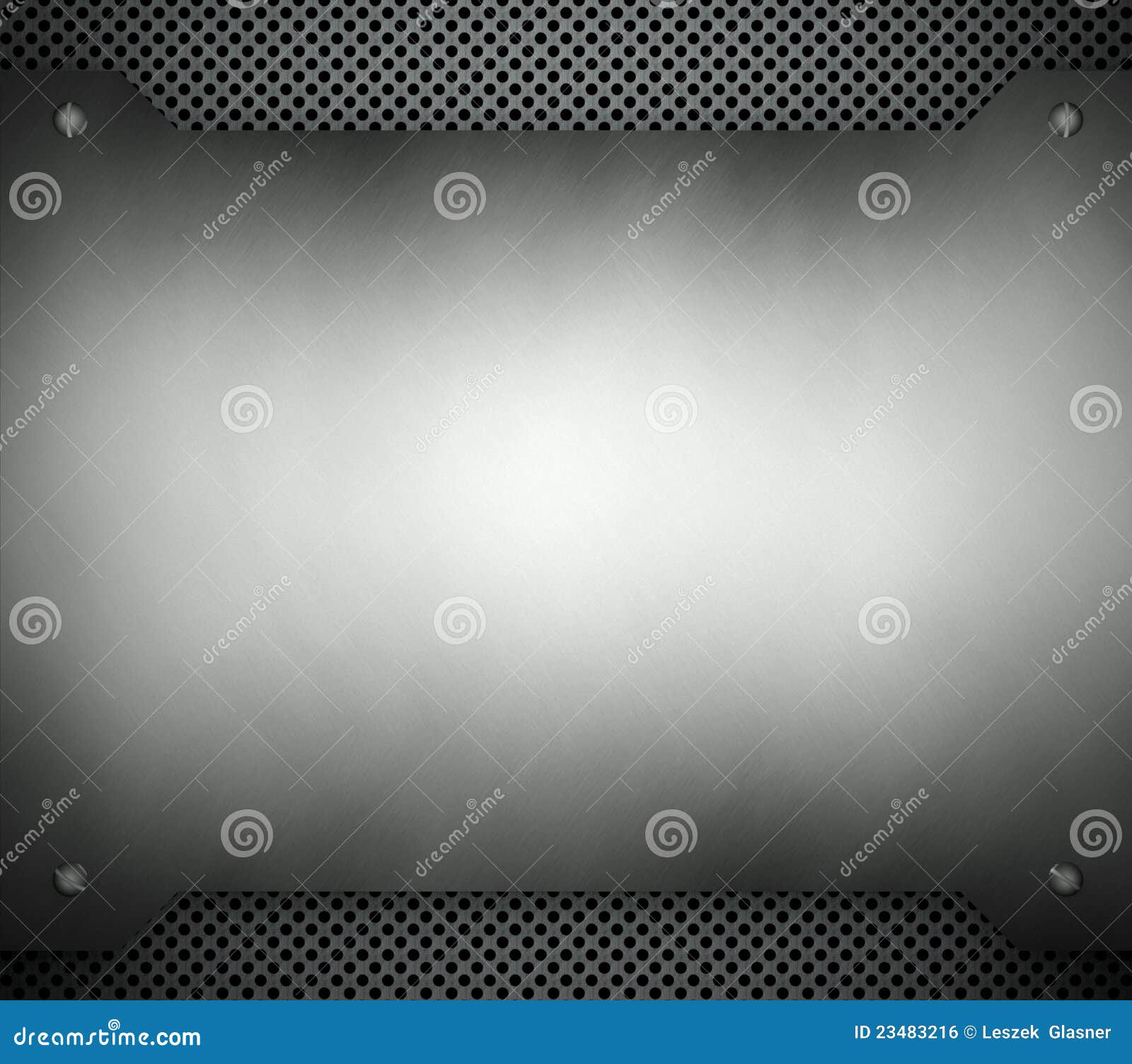 Steel Template with Copy Space Metal Background Stock Illustration ...