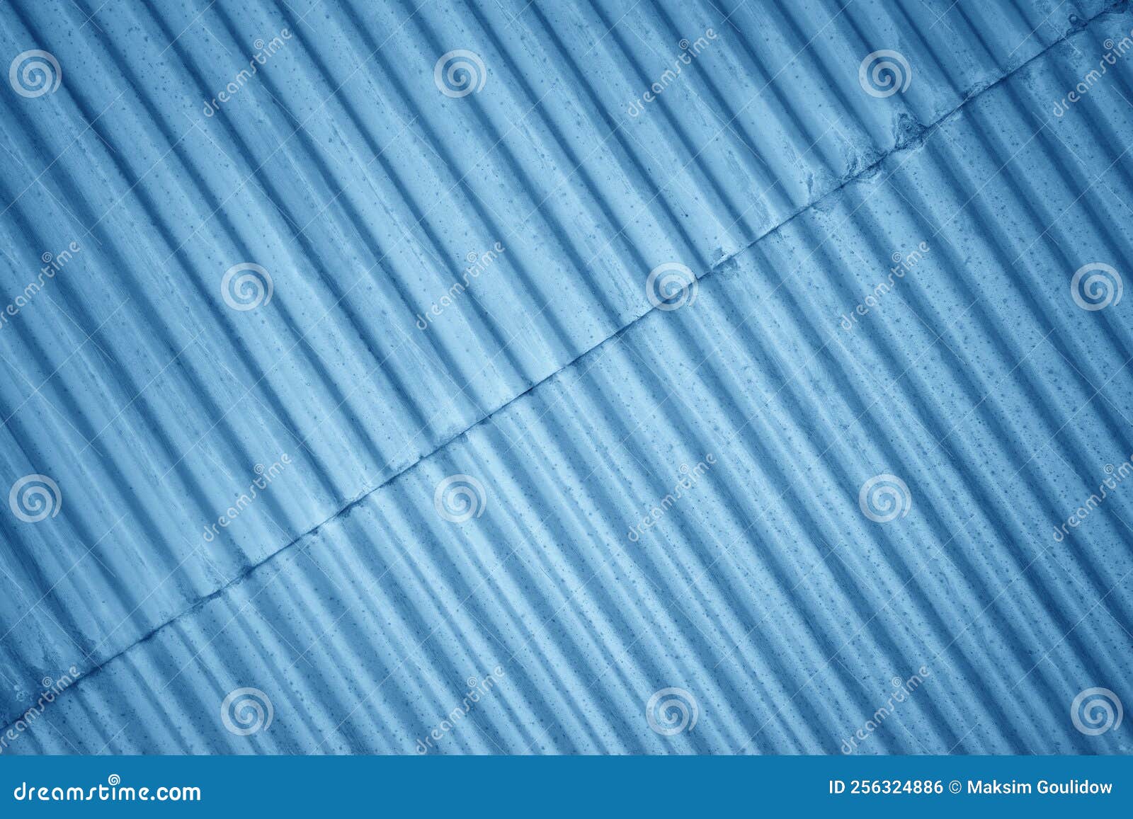 Blue Ribbed Background Diagonal Endless Lines Base Metal Texture Stock ...