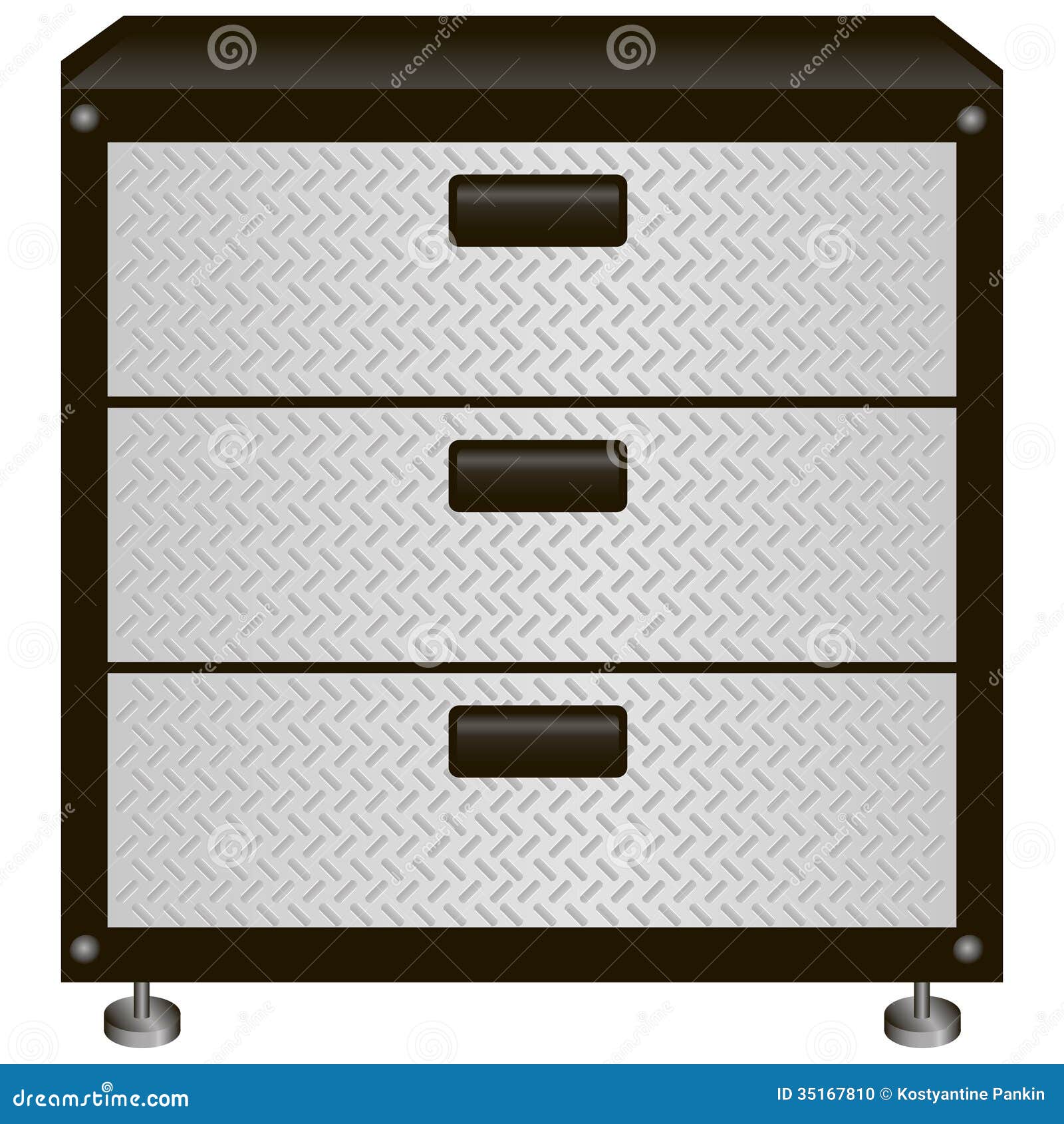 Steel tool box stock vector. Illustration of administrative - 35167810