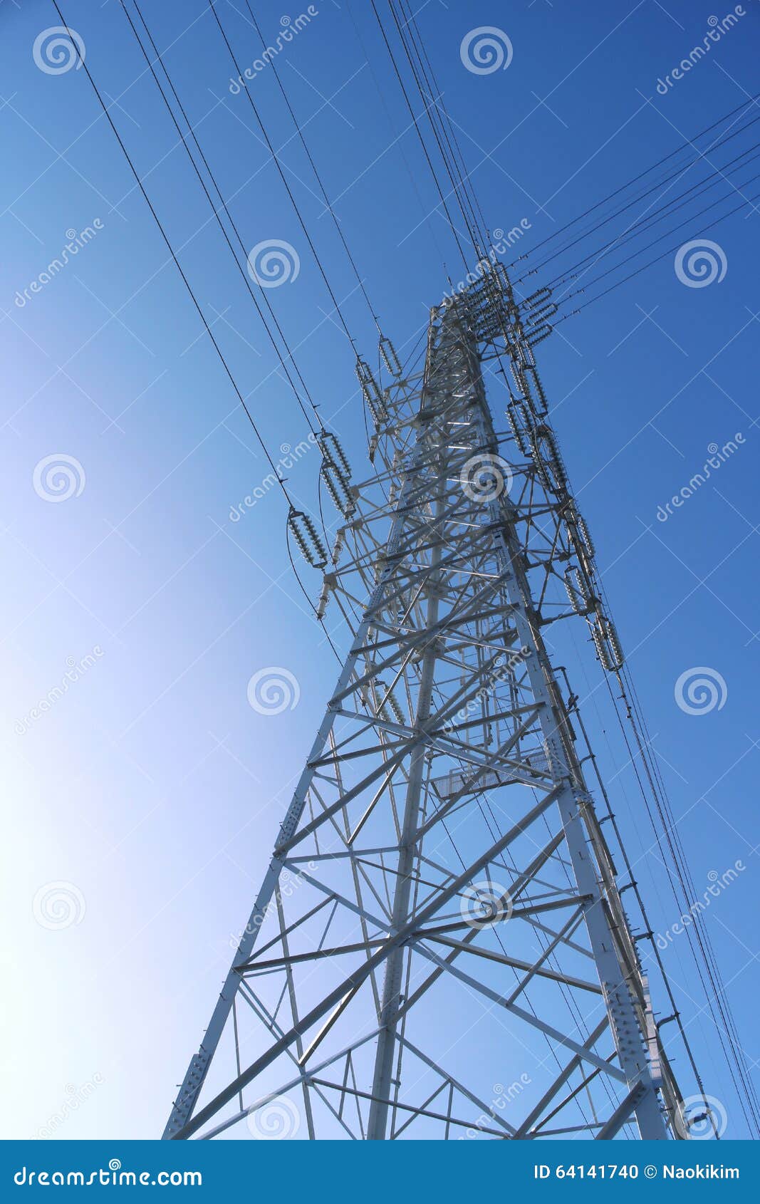 Steel Tower Close Up in the Sunlight Stock Photo - Image of ...