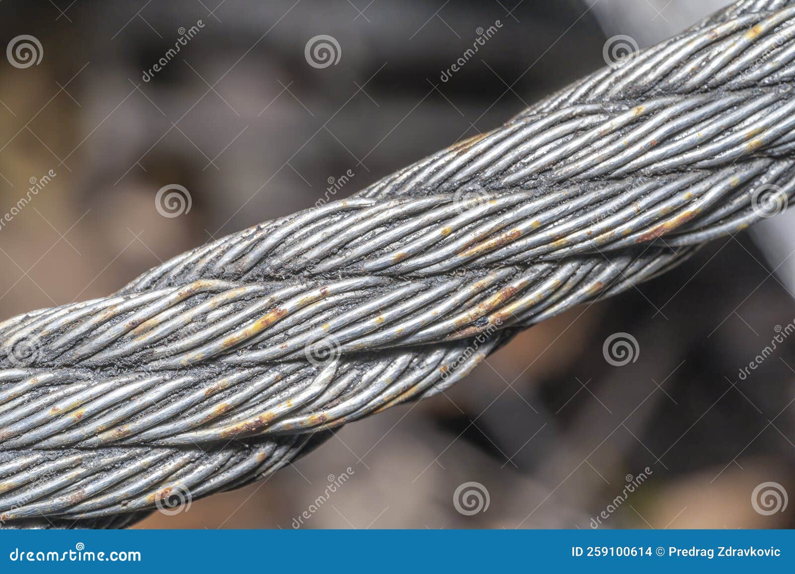Steel towing cable stock photo. Image of industrial - 259100614