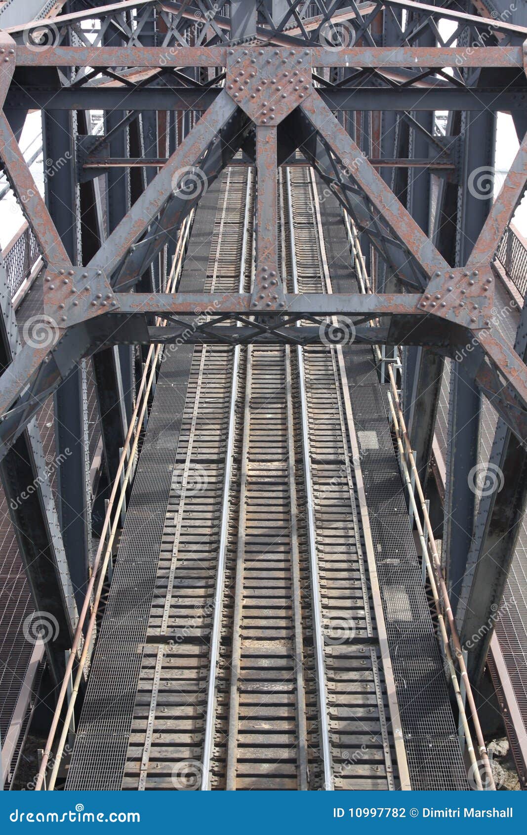 Steel Train Bridge stock photo. Image of modern, style - 10997782