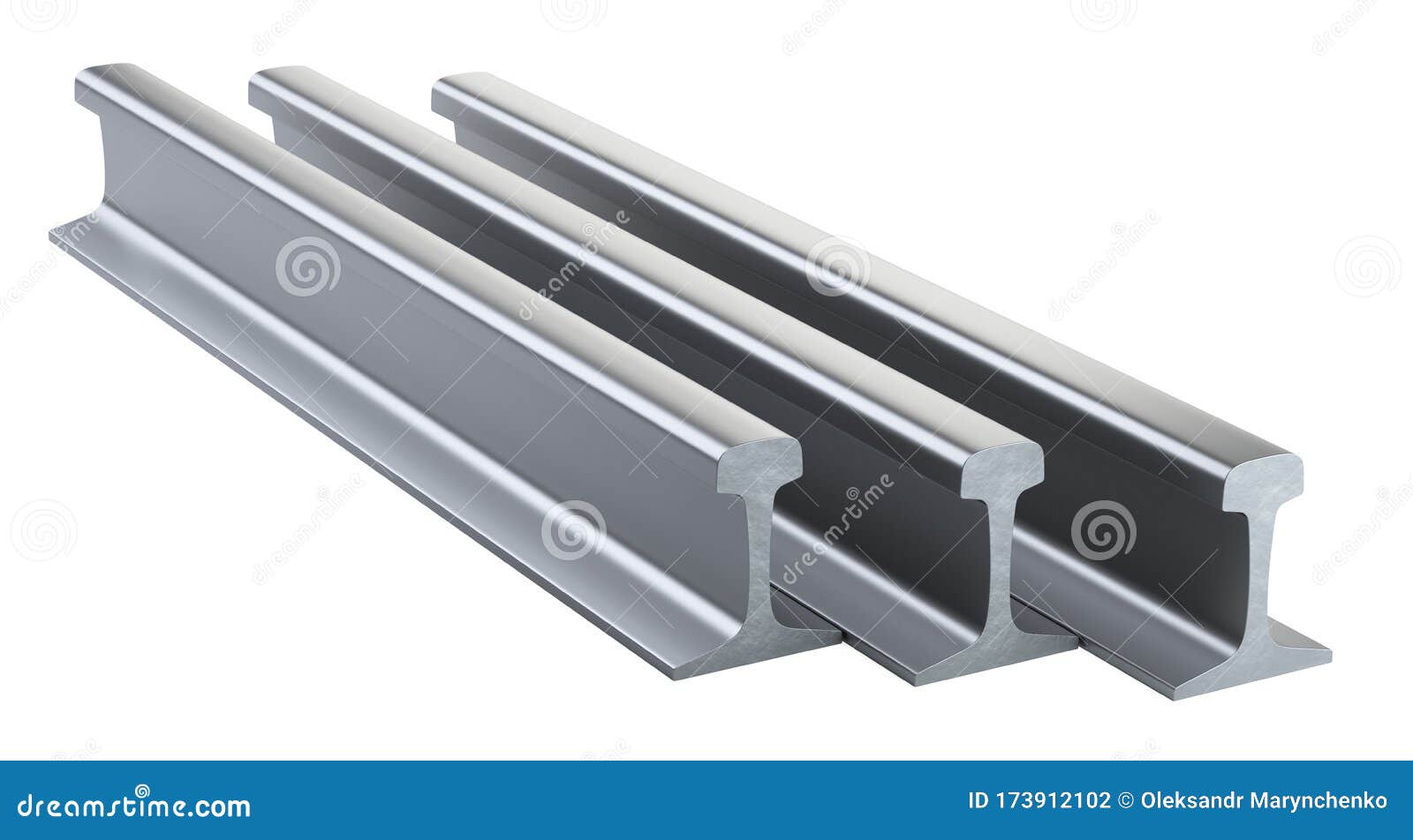 Steel Train Rails Steel Pack Stock Illustration - Illustration of ...