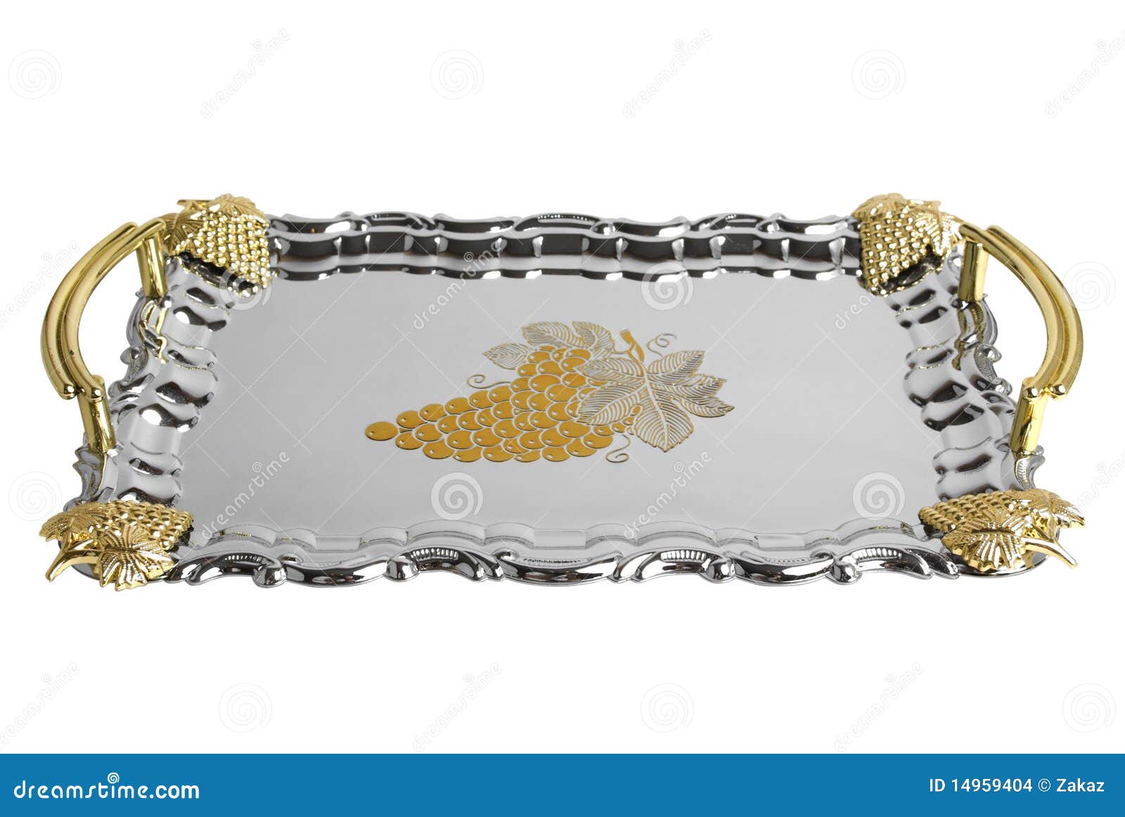 Steel tray | Isolated stock photo. Image of background - 14959404