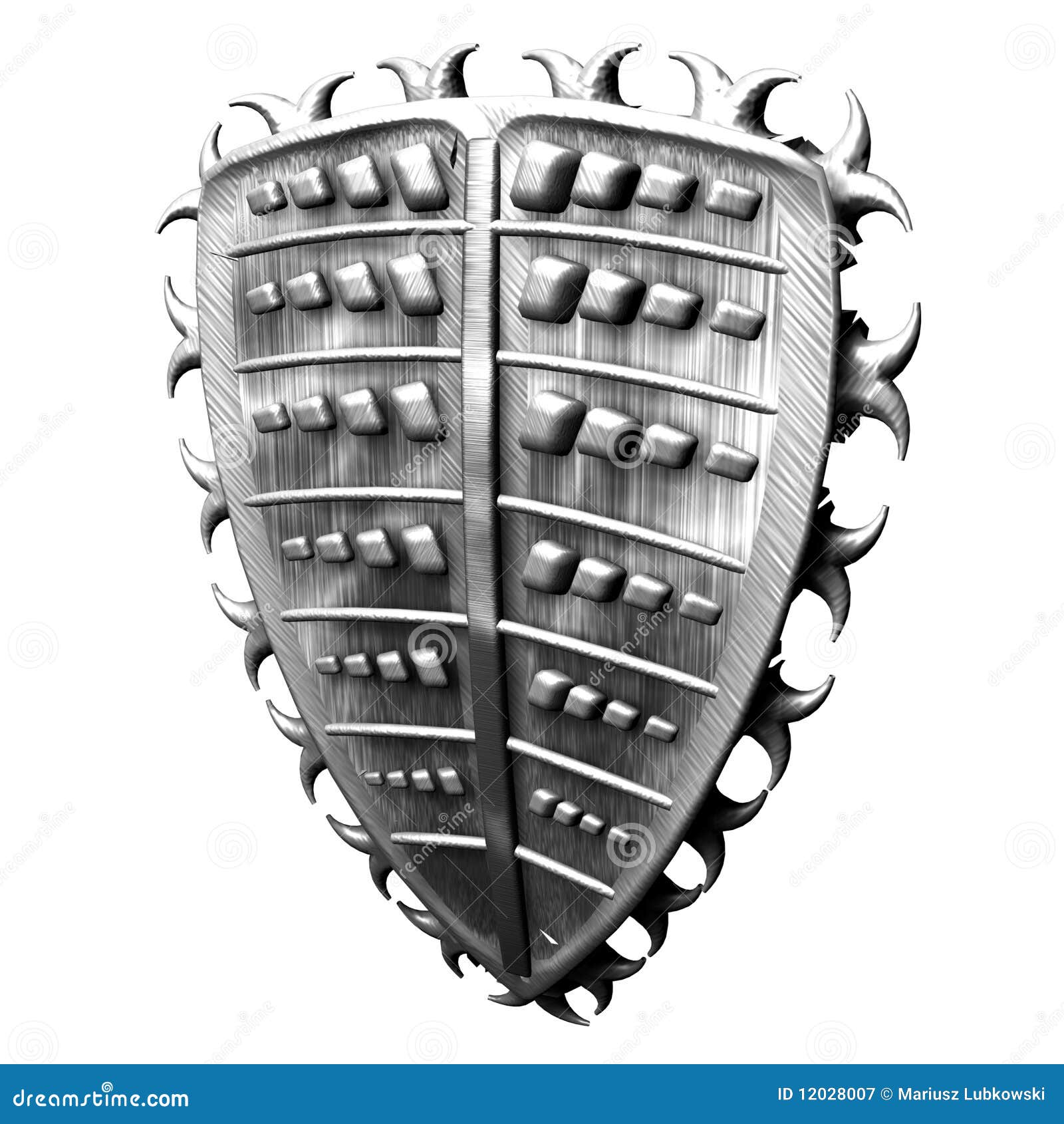 Steel Triangle Shield Royalty-Free Cartoon | CartoonDealer.com #12028007